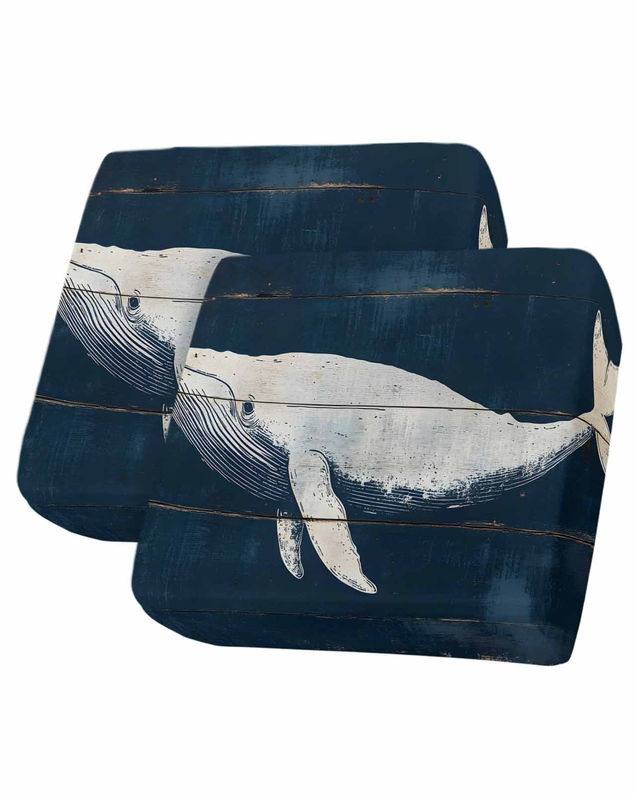 Ocean Whale Blue Sofa Couch Cushion Covers Washable, Removable ...