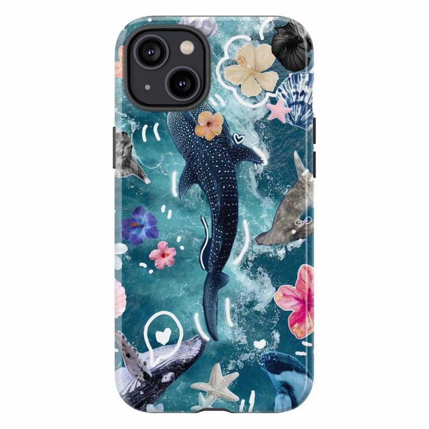 Ocean Whale Shark Phone Case for iPhone 16 15 14 13 12 11 Pro Max ...