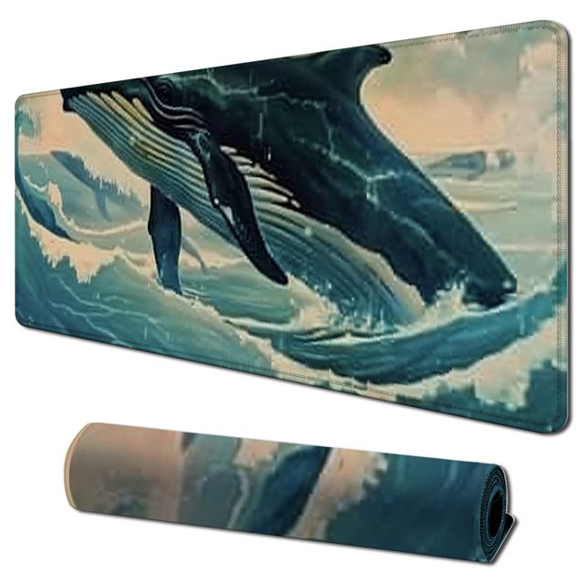 Ocean Whales Ultra-Smooth Gaming Mouse Pad – Durable Mouse Pad for ...