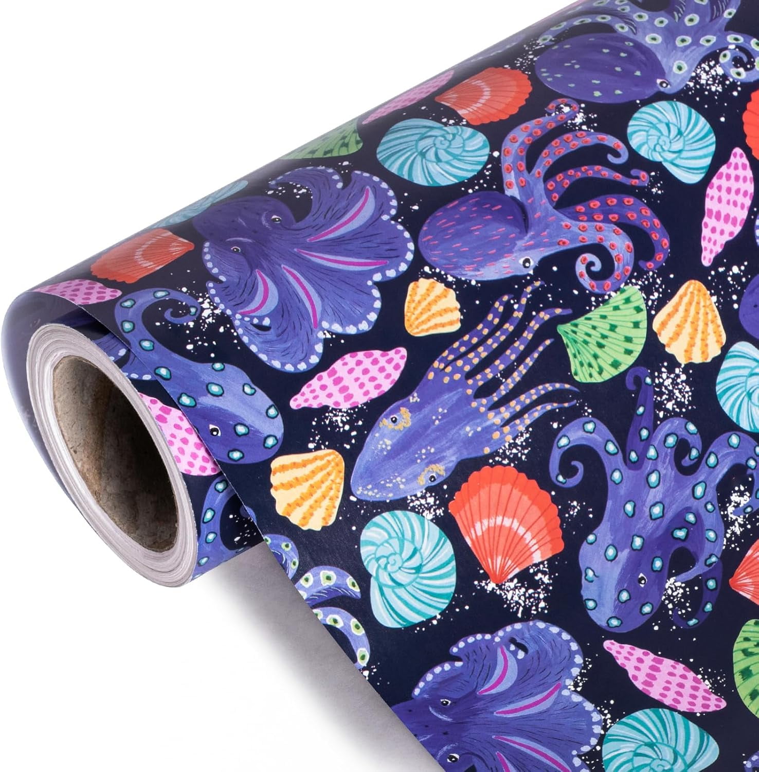 Ocean Wrapping Paper Roll - Mini Roll - 17 Inch x 33 Feet - Octopuses ...