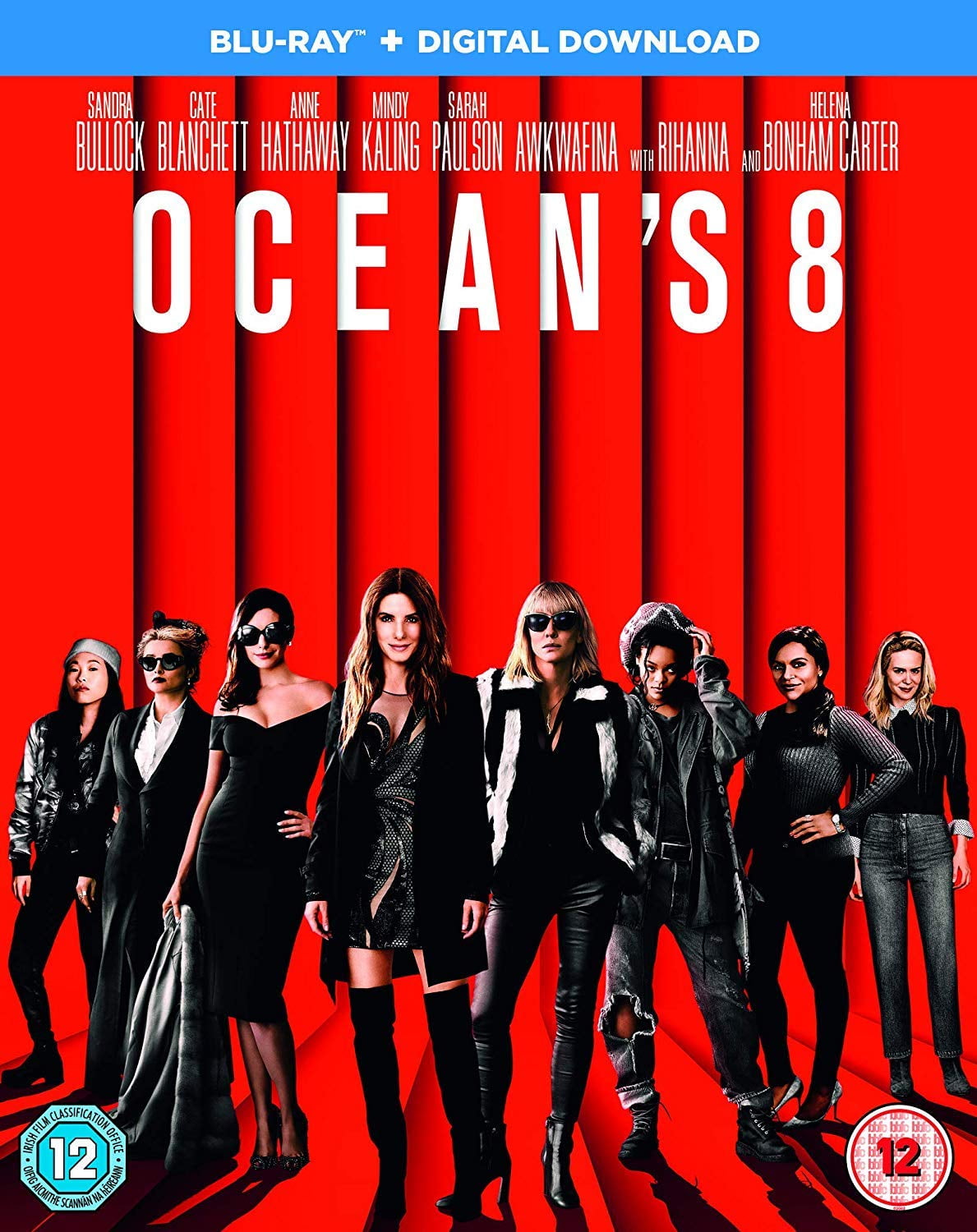 Ocean's 8 (Blu-ray) Anne Hathaway Awkwafina Cate Blanchett Mindy Kaling Sandra Bullock Rihanna ...