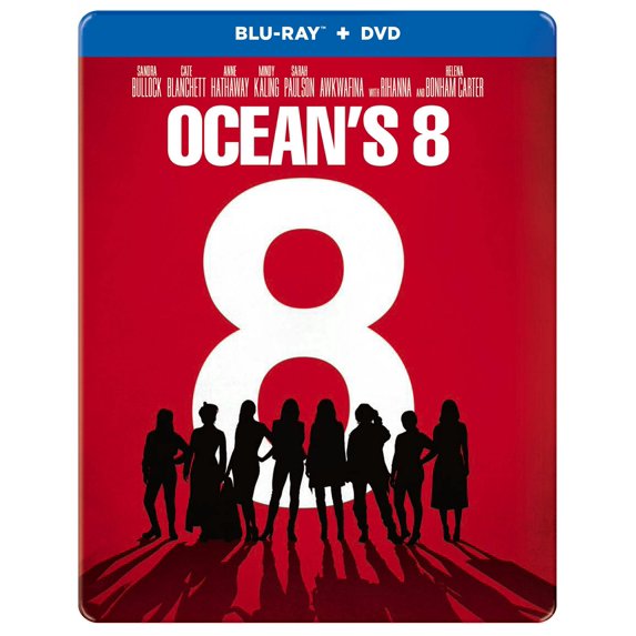 Ocean's 8 (Steelbook/Blu-ray + DVD) (BD) [Blu-ray] - Walmart.com