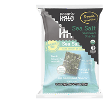 (20 pack) Ocean's Halo, Organic Trayless Seaweed Snack, Sea Salt, Vegan ...
