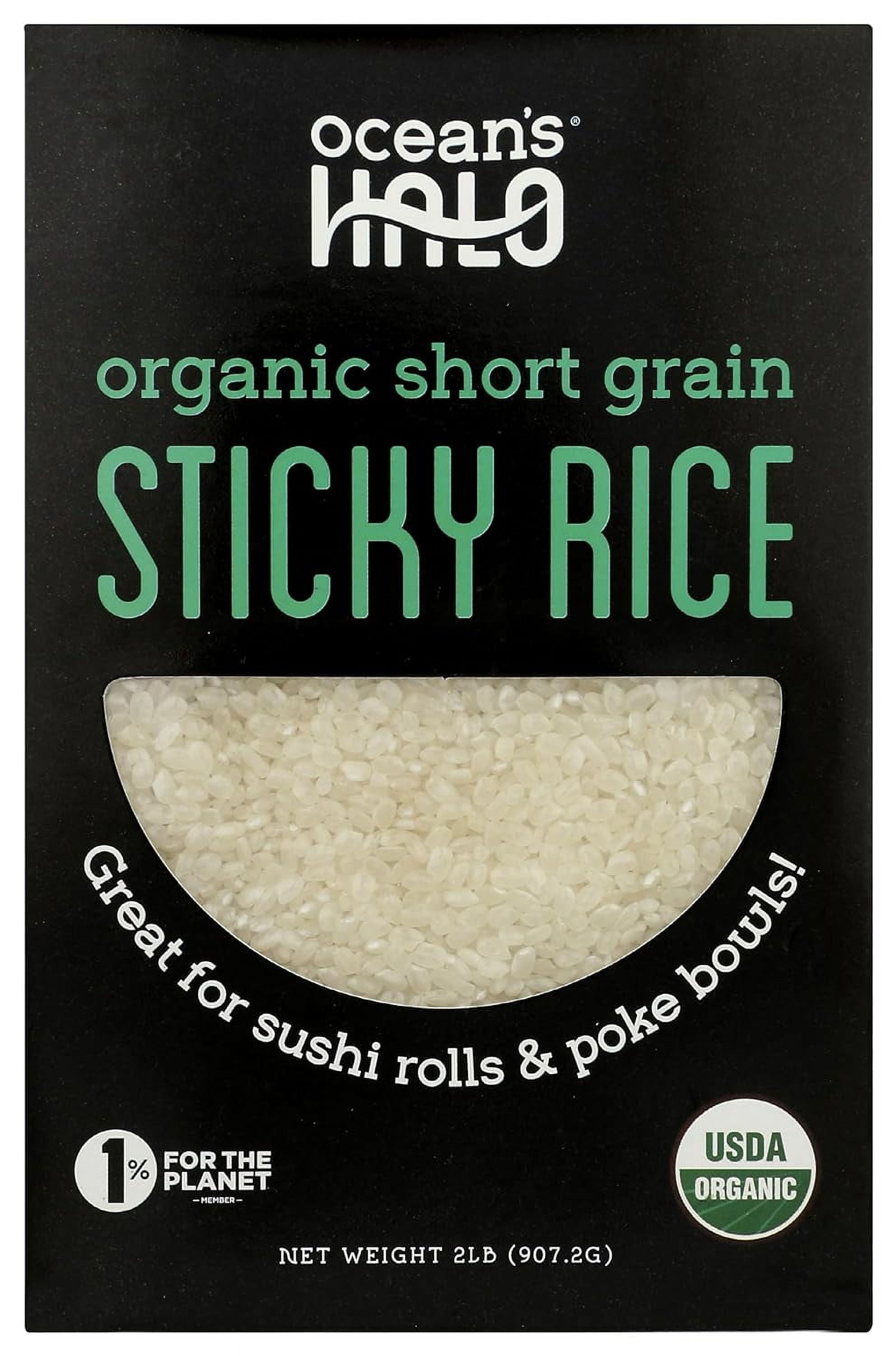 Ocean's Halo Organic Sticky Short Grain Rice 32 oz Pack of 3 - Walmart.com