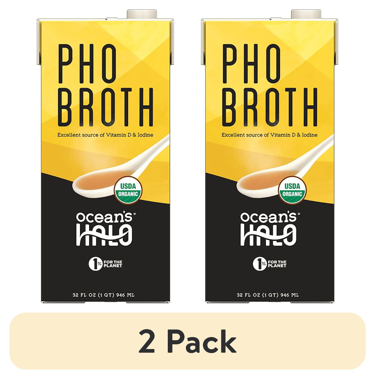 (2 pack) Ocean's Halo, Organic and Vegan Pho Broth, 32 fl oz. - Walmart.com