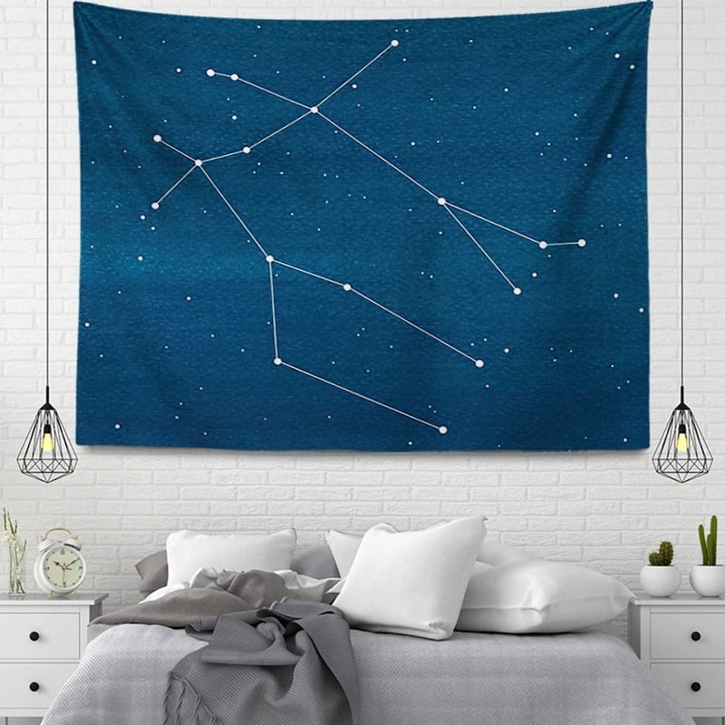 Ocean starry sky pattern hanging cloth dormitory wall background cloth ...