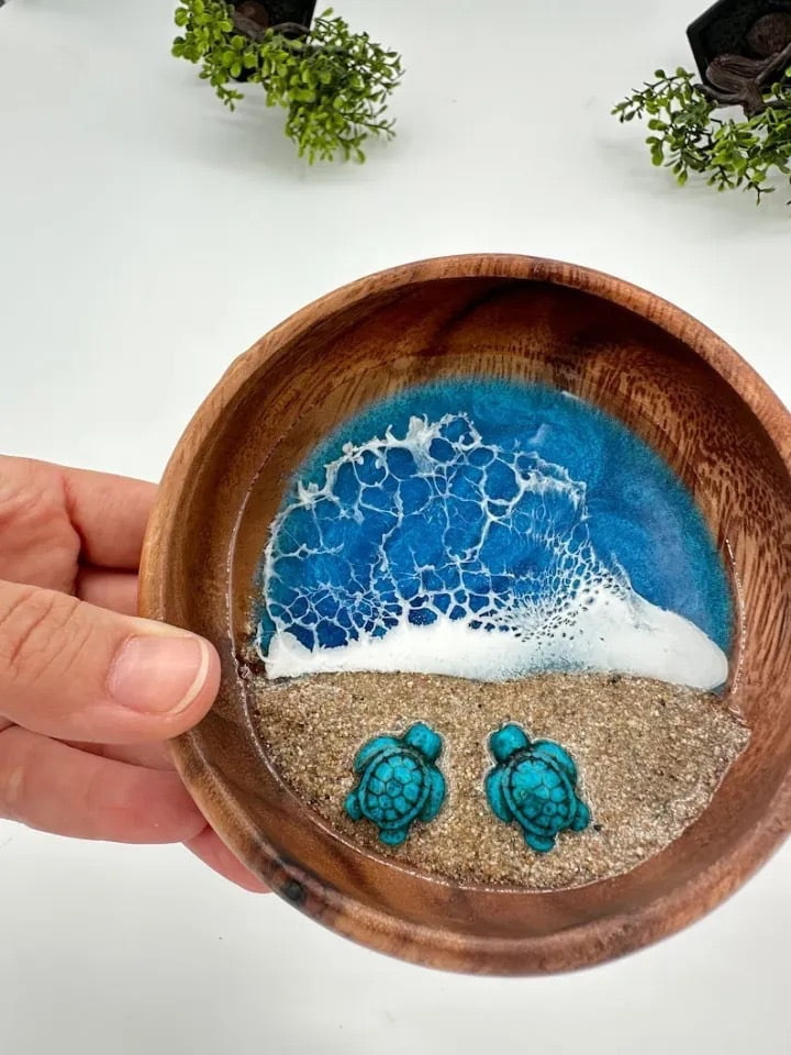 Ocean world in a bowl Handmade ocean bowl decorations and ornaments ...