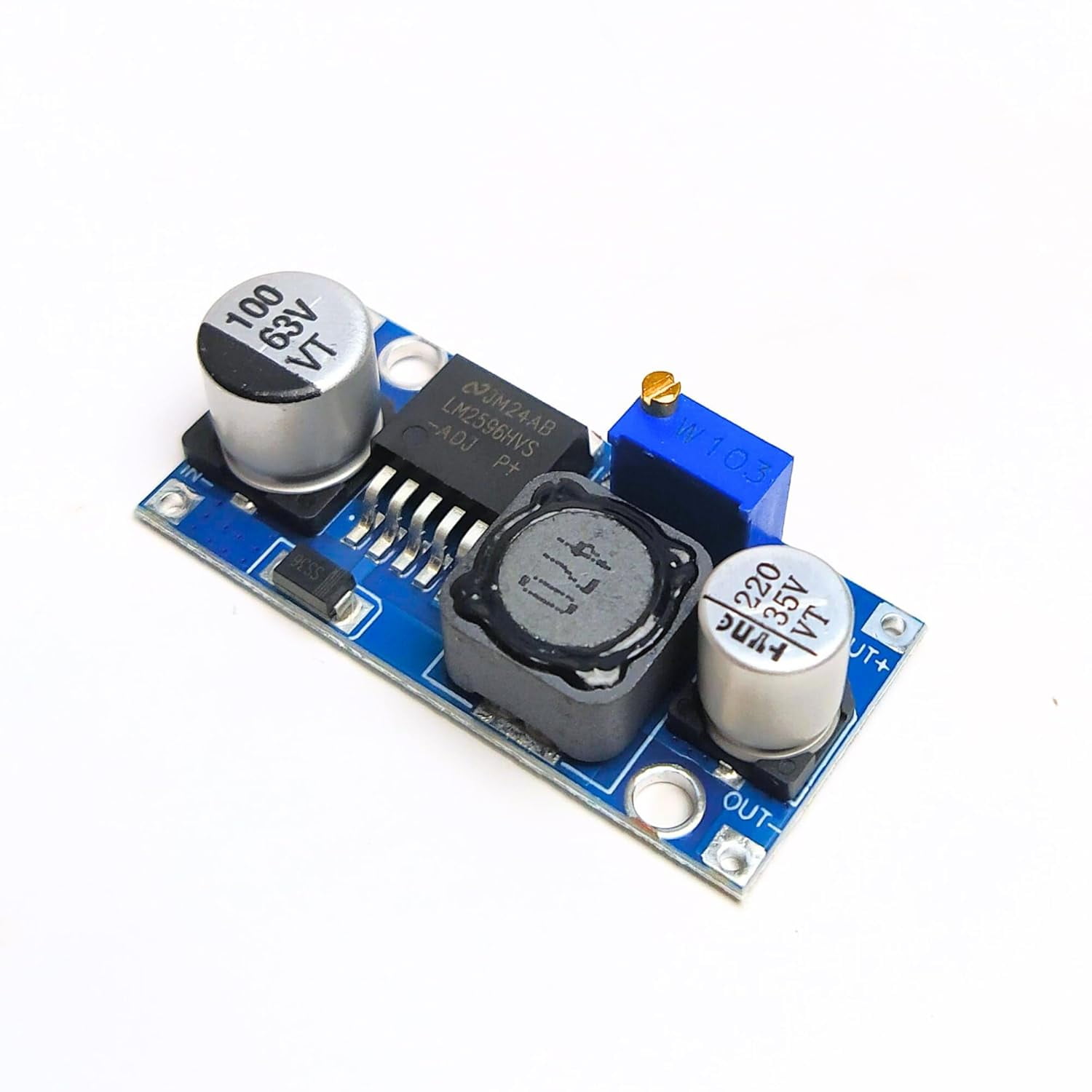 OceanLabz LM2596HVS Adjustable Voltage Regulator DCDC Buck Converter ...
