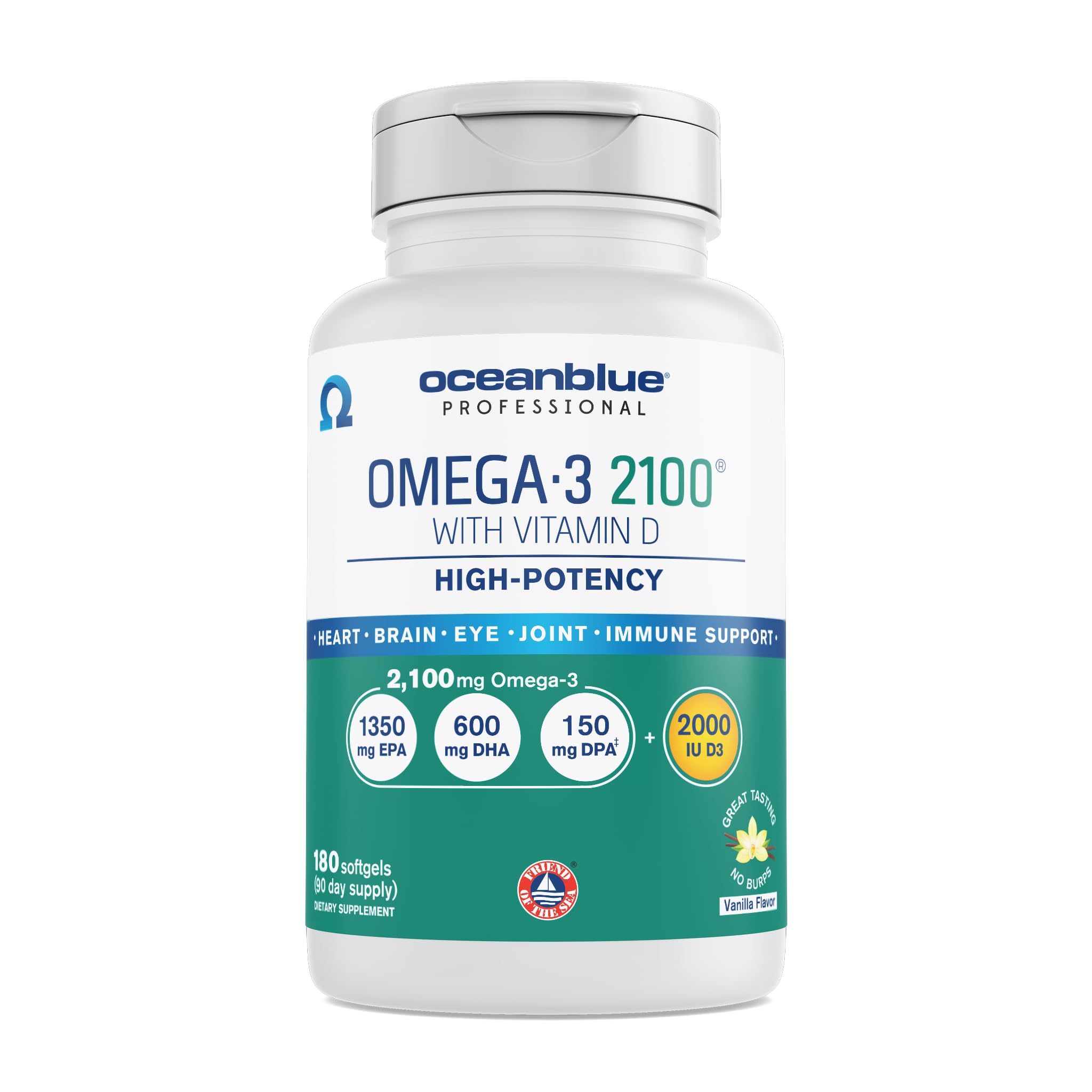 Oceanblue® Professional Omega-3 2100 with Vitamin D (60ct) - Walmart.com