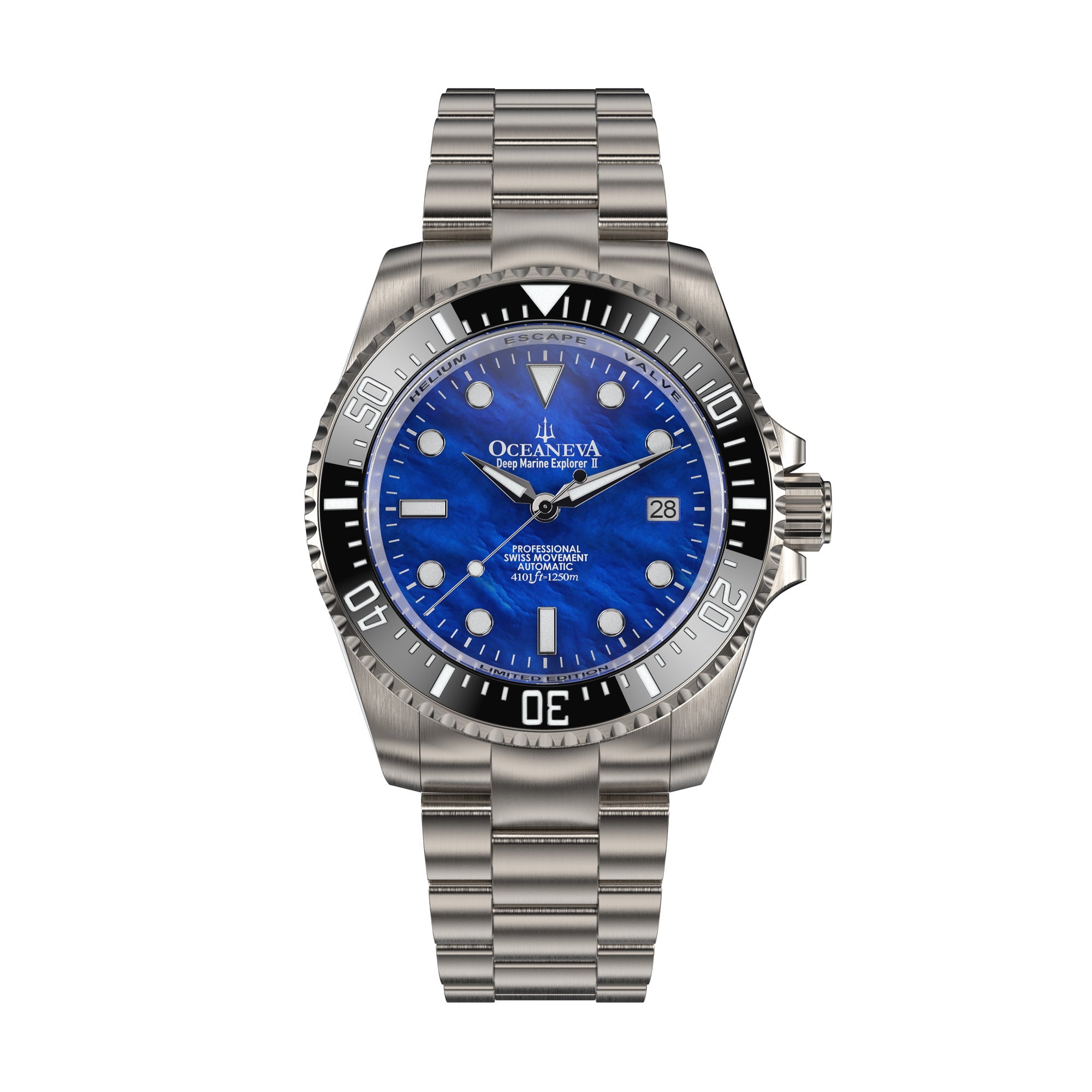 Oceaneva Titanium Deep Marine Explorer II Automatic Blue Limited ...