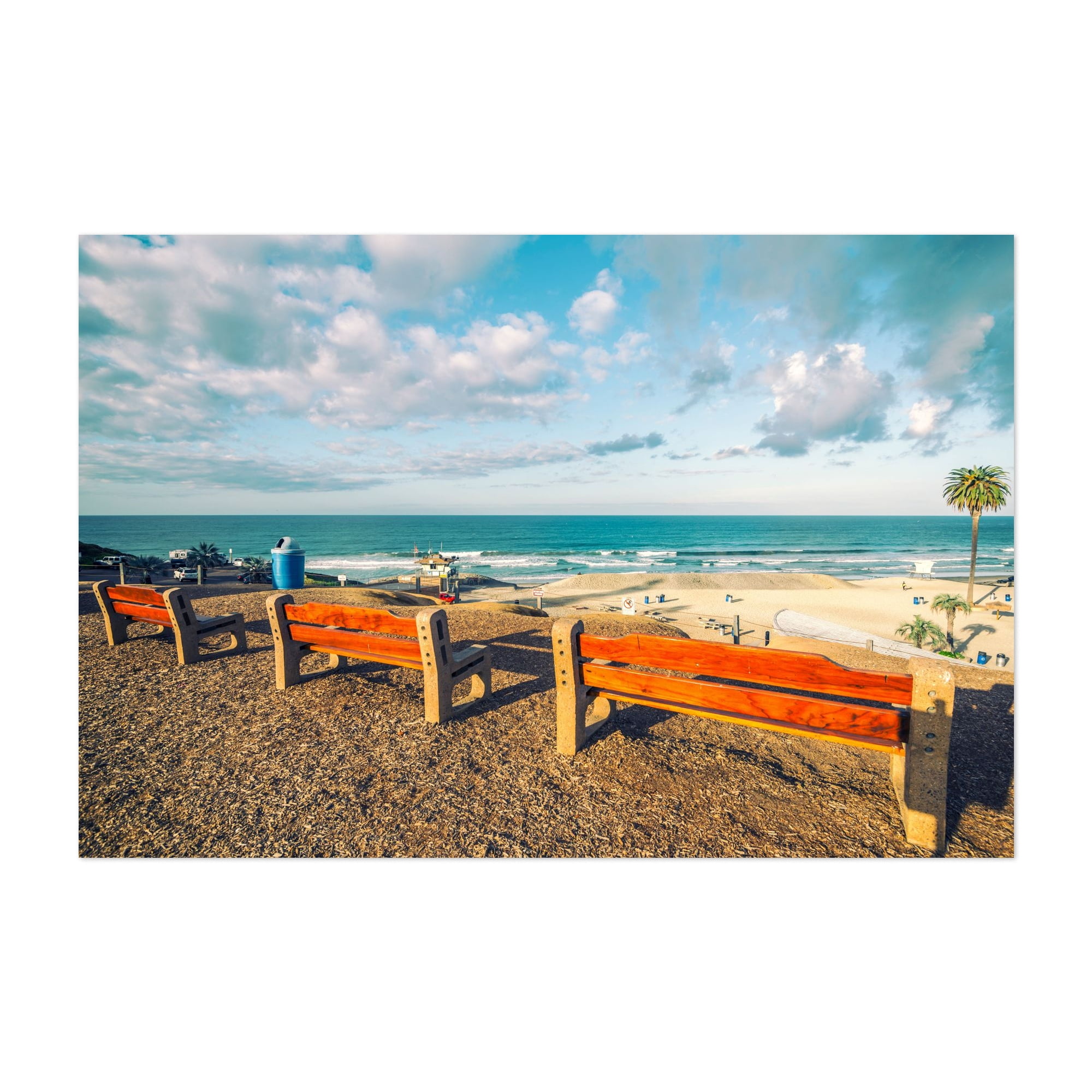 Oceanfront Serenity - Encinitas California Photography Unframed Wall ...