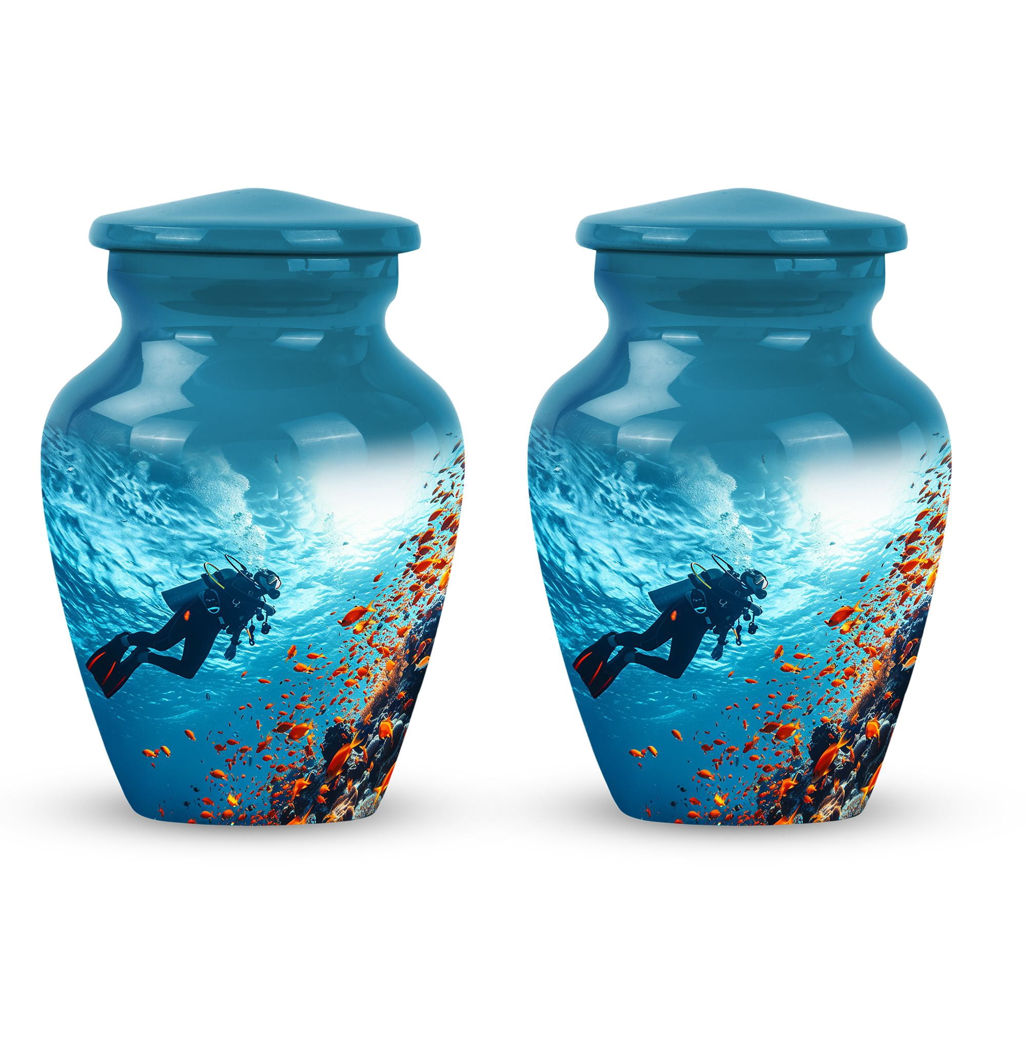 Oceanic Aquatic Journey - Memorial Urns For Ashes - Mini Urns For ...