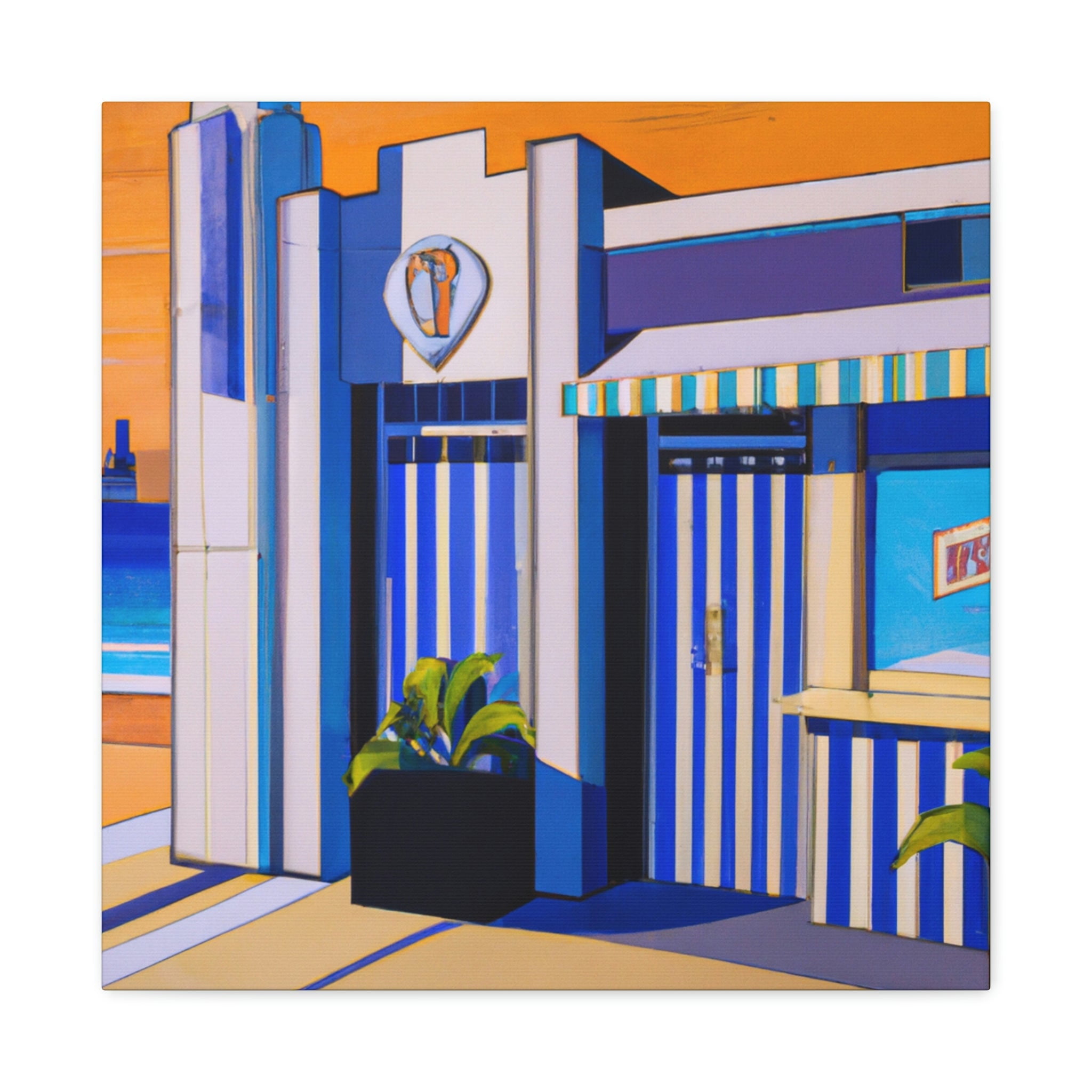 "Oceanic Art Deco Gem" - Canvas - Walmart.com