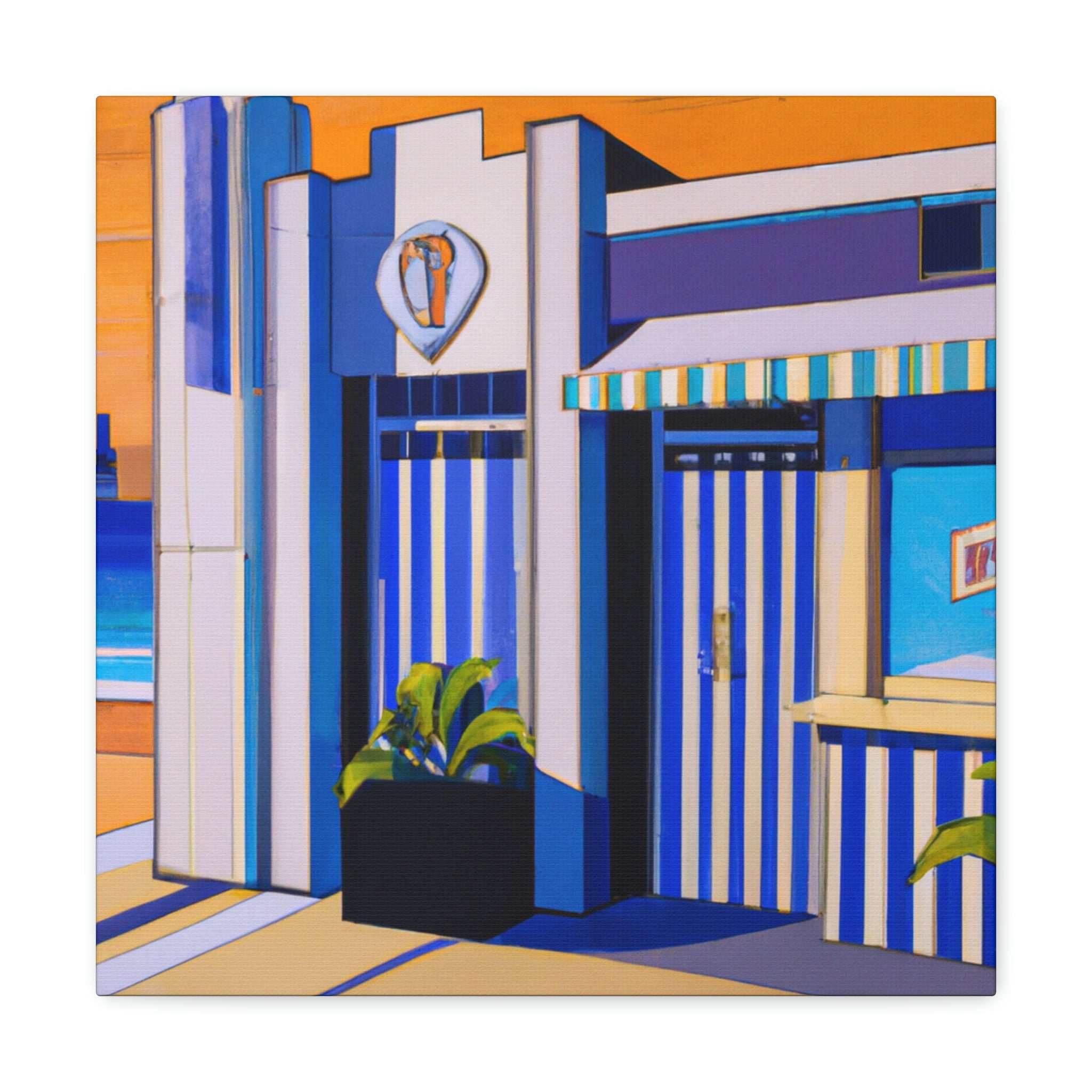 "Oceanic Art Deco Gem" - Canvas - Walmart.com