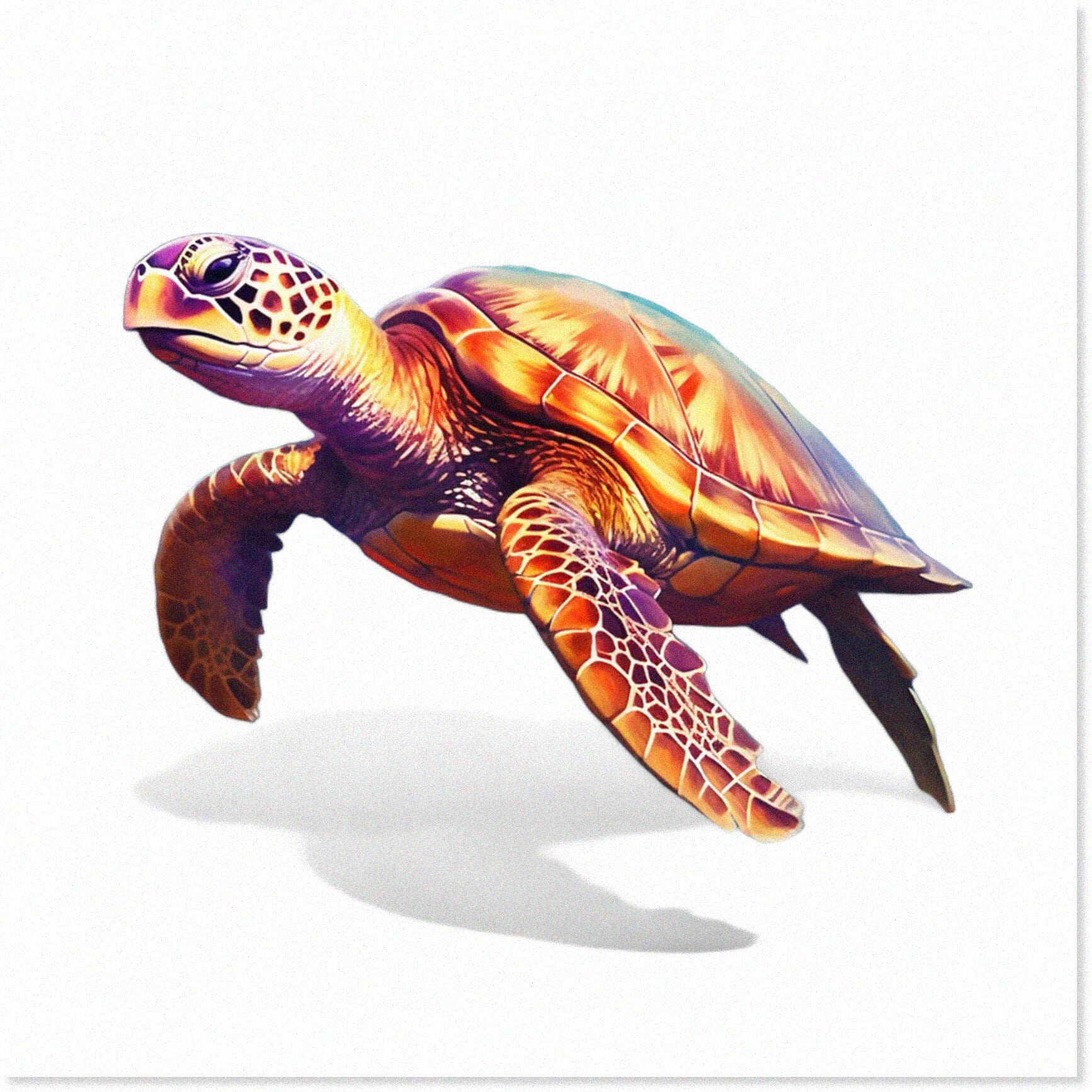 Oceanic Serenity: DIY Sea Turtle Paint by Number Kit - Dive into the ...