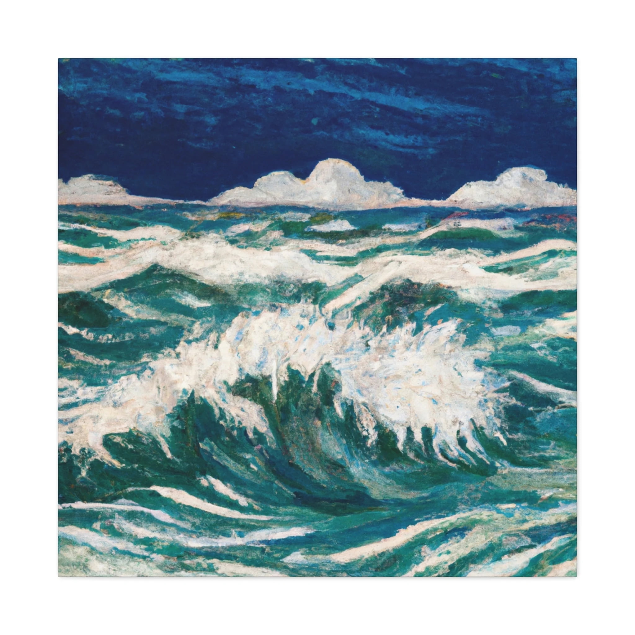 Oceanic Surrealism Wave - Canvas - Walmart.com