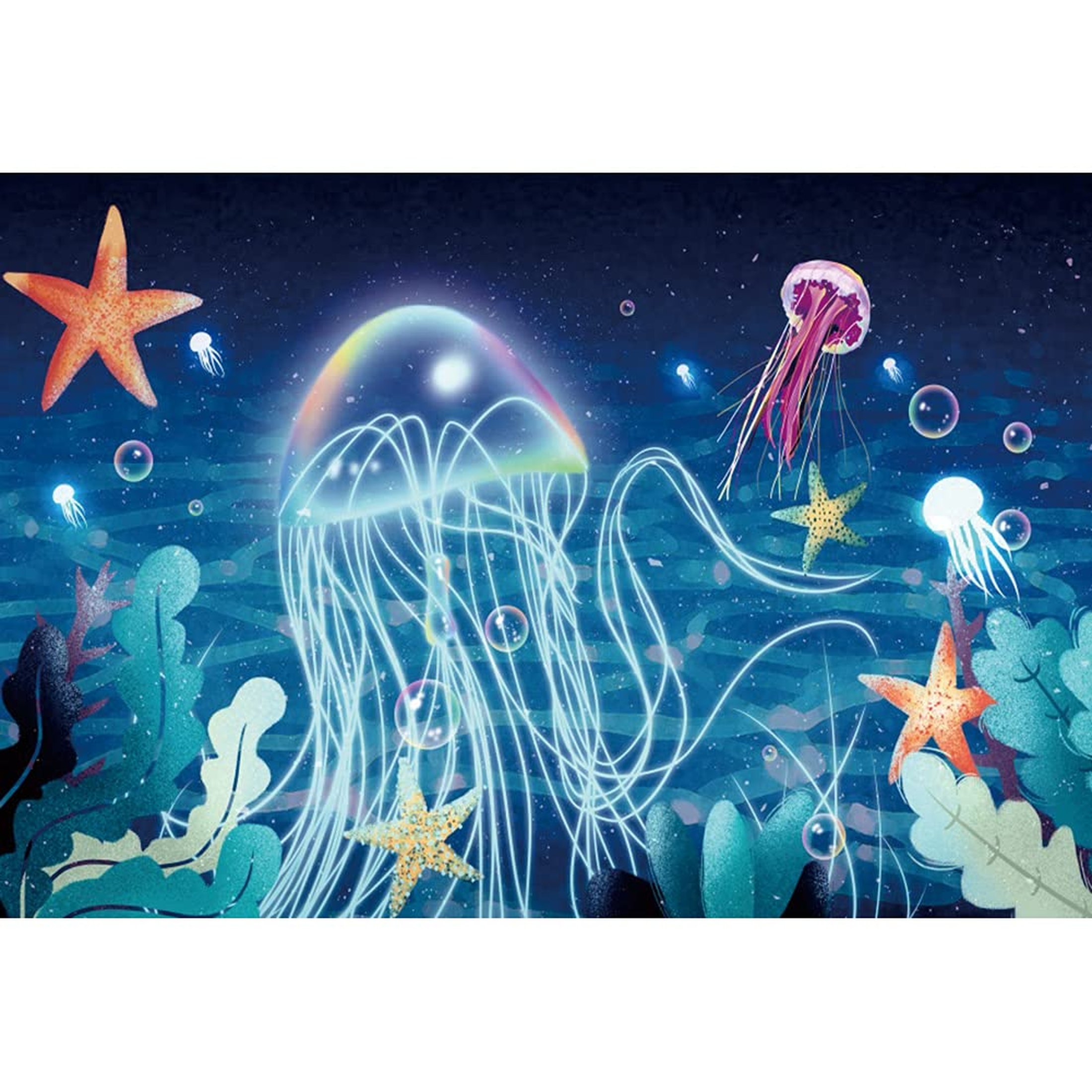 Oceanic Wonderland Backdrop - Vibrant 9x6ft Underwater World Scene with ...
