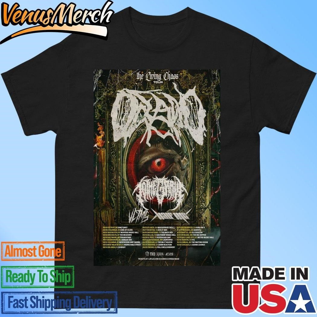 Oceano The Living Chaos Tour 2024 Poster Shirt - Walmart.com