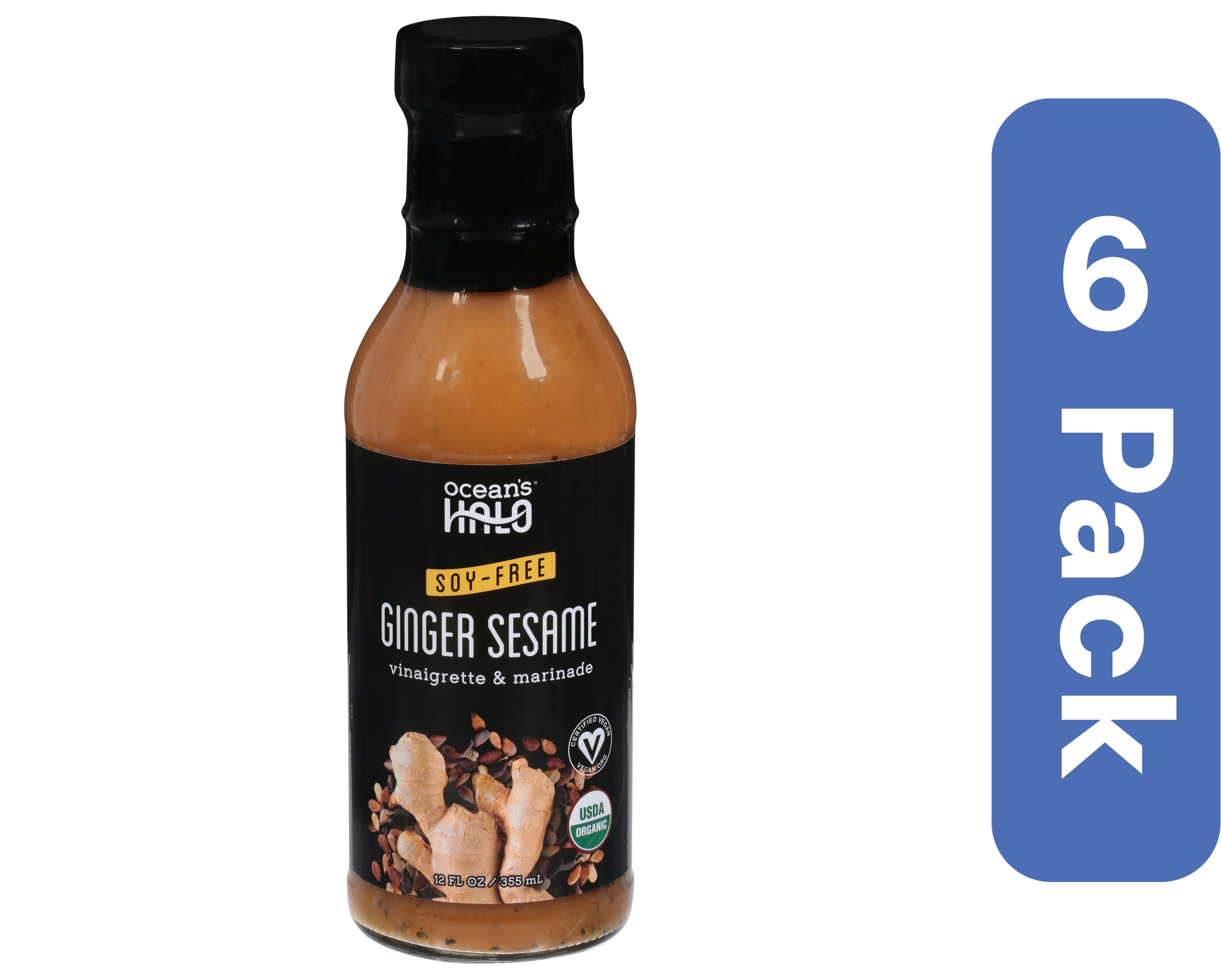 Oceans Halo Dressing Ginger Sesame (Pack of 6) - Walmart.com