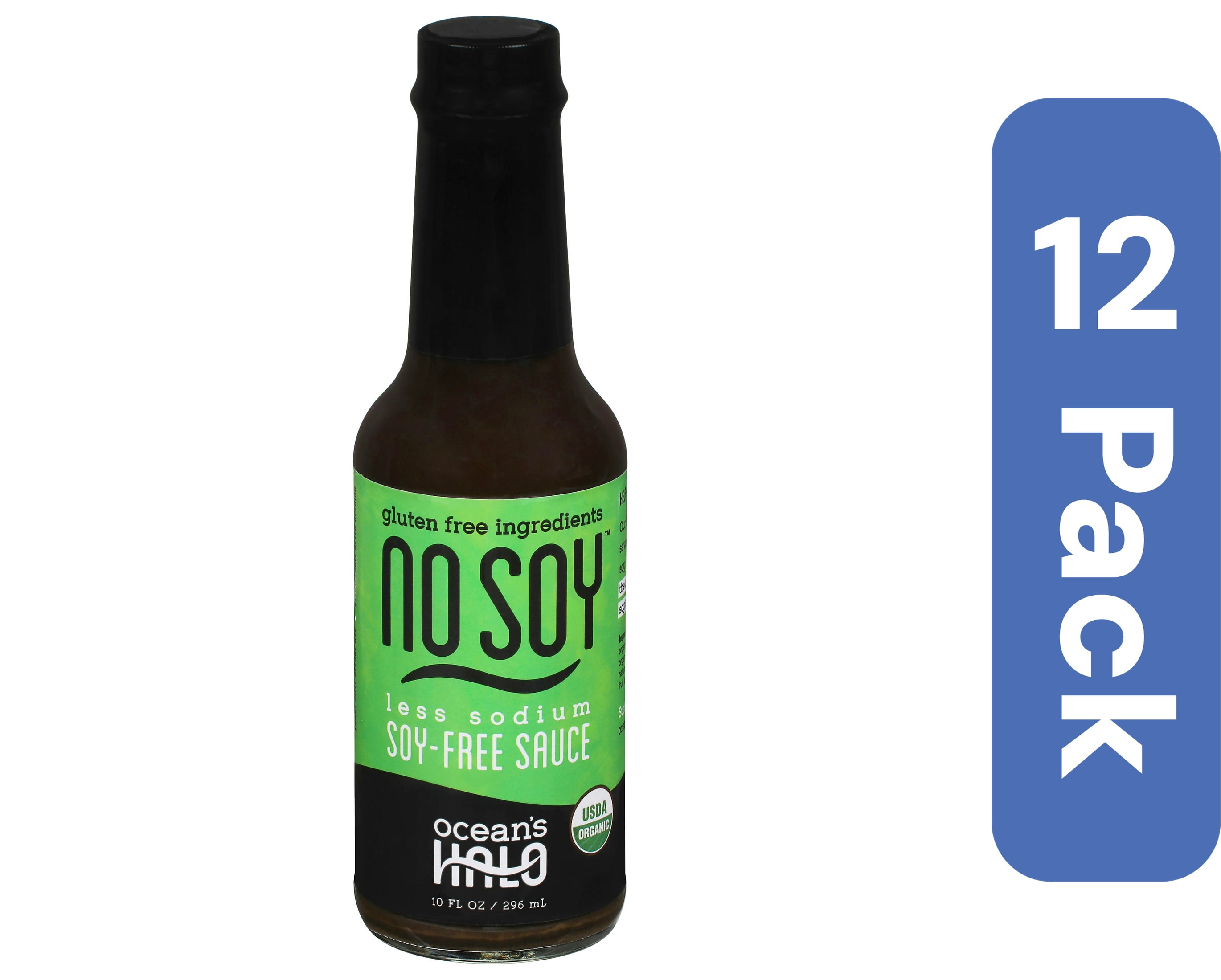 Oceans Halo Soy Sauce, Soy Free Low Sodium 10 oz (Pack Of 12) - Walmart.com
