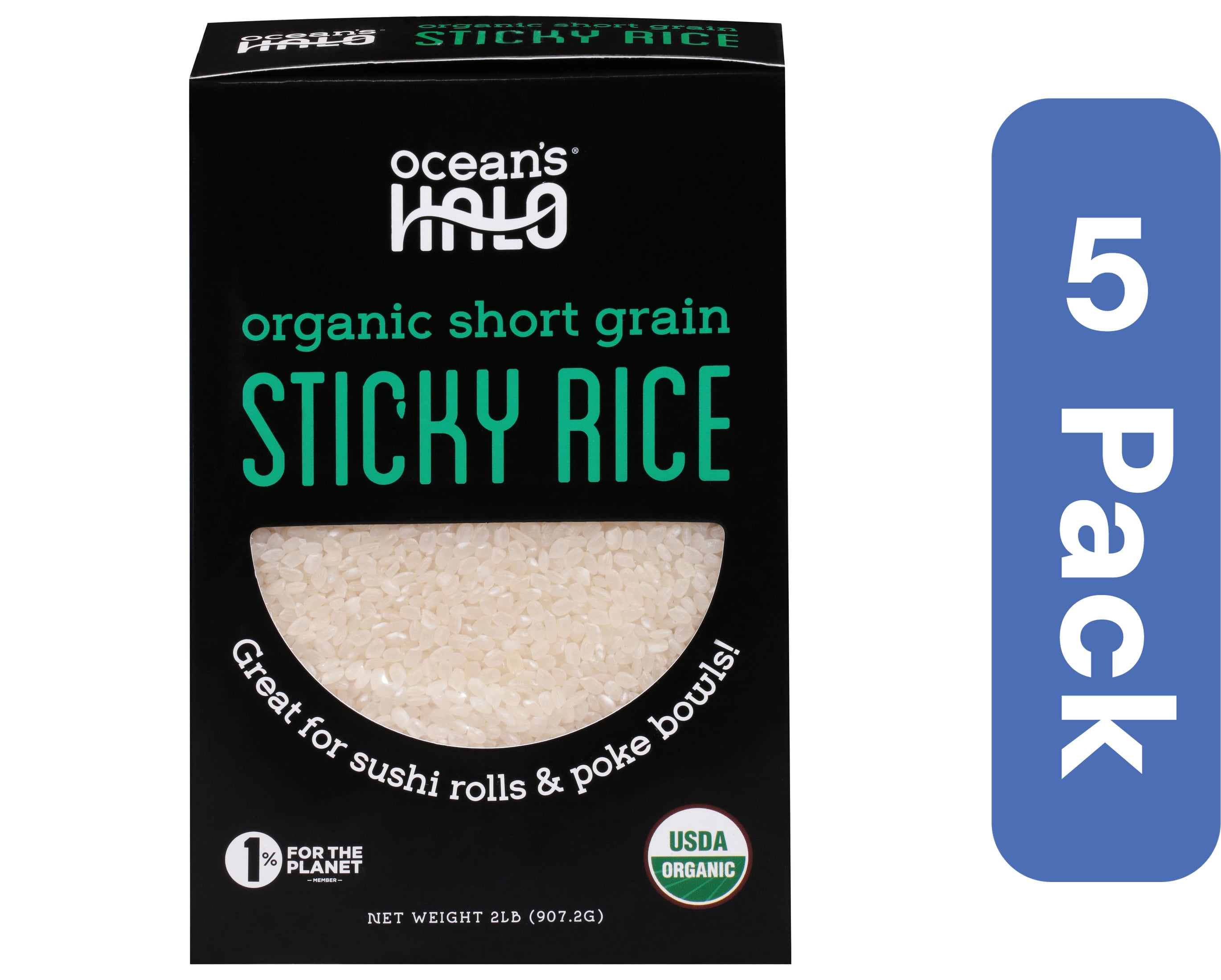 Oceans Halo Sticky Rice 32 oz (Pack Of 5) - Walmart.com