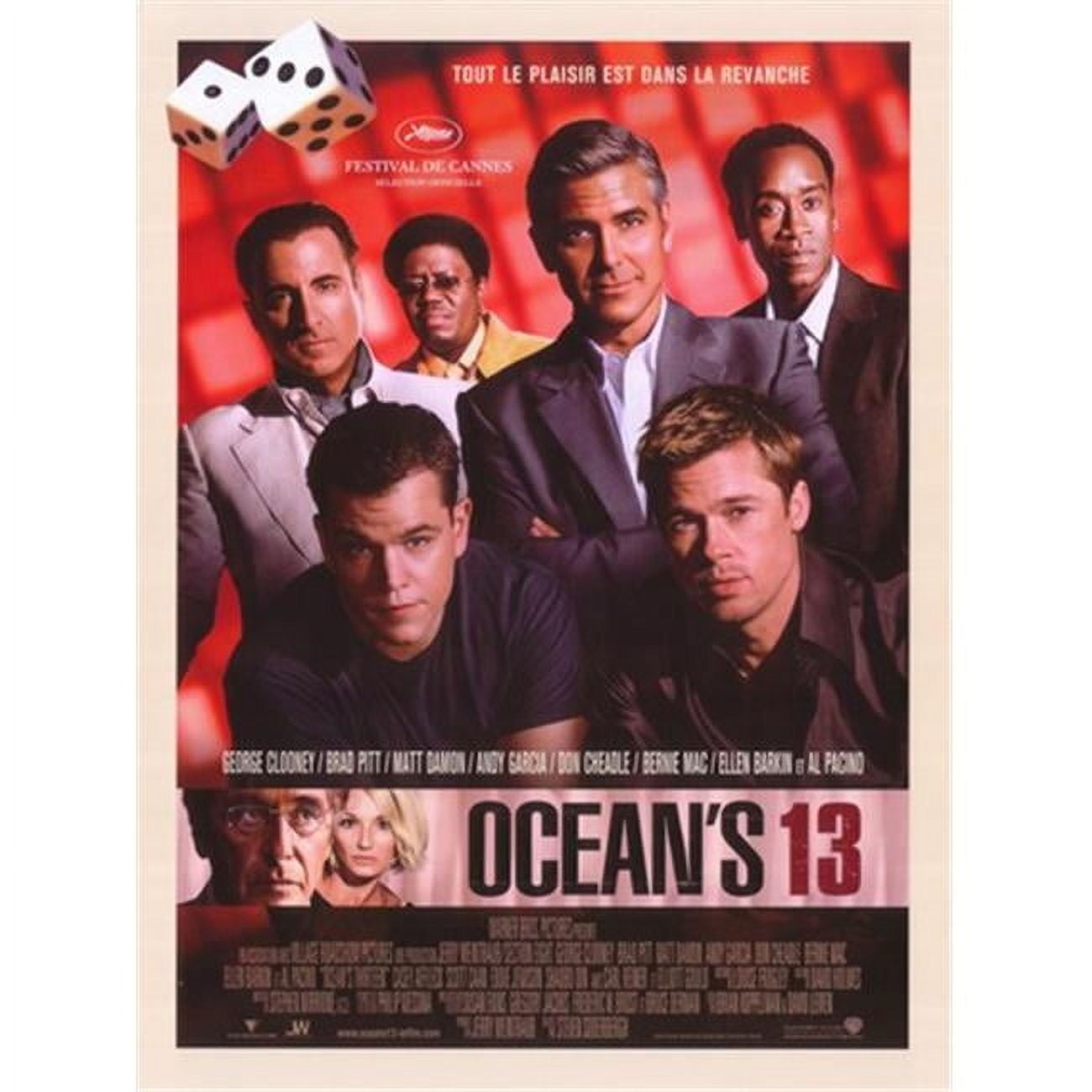 Oceans Thirteen Dvd Promotional Movie Poster - Walmart.com