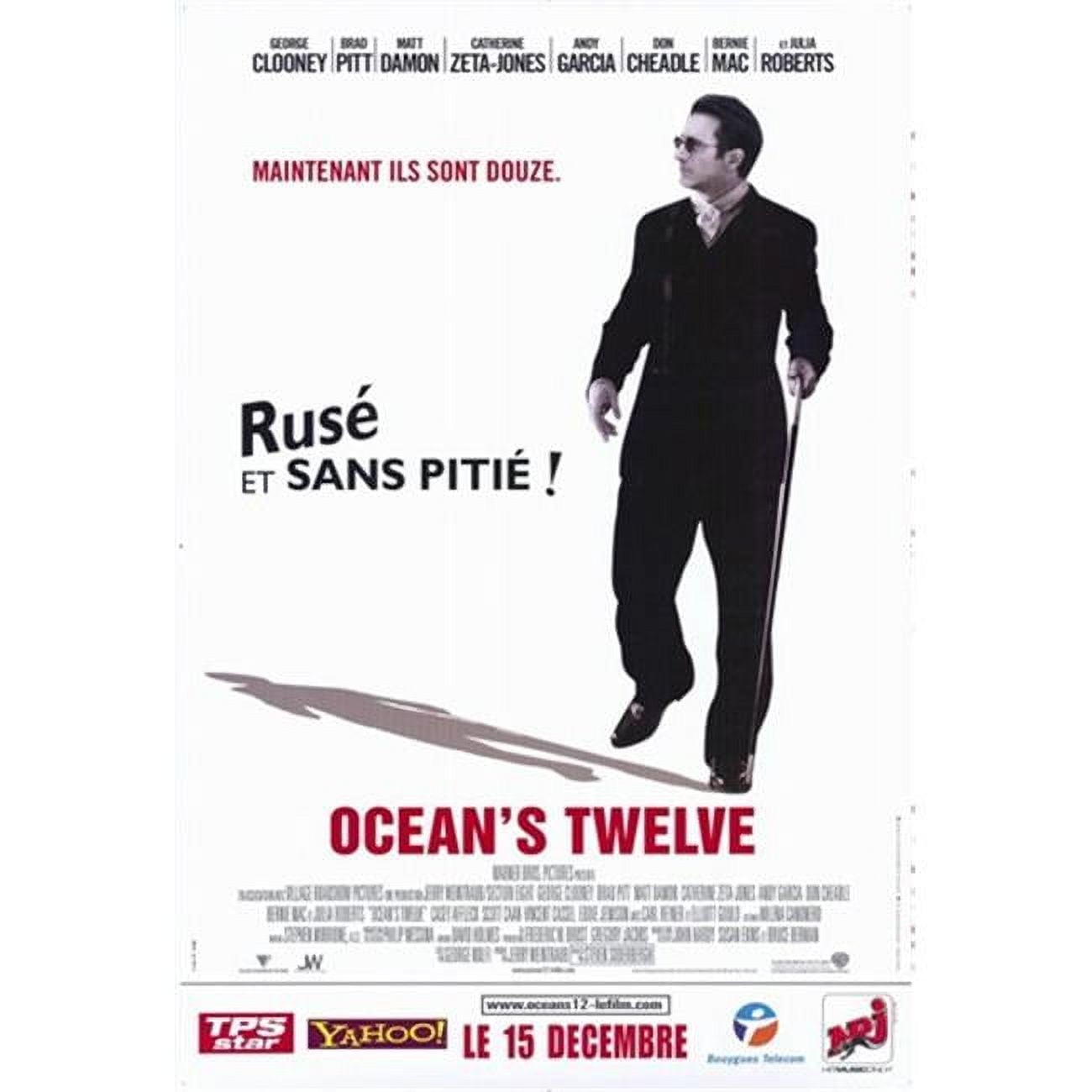 Oceans Twelve Movie Poster - 11 x 17 in. - Walmart.com