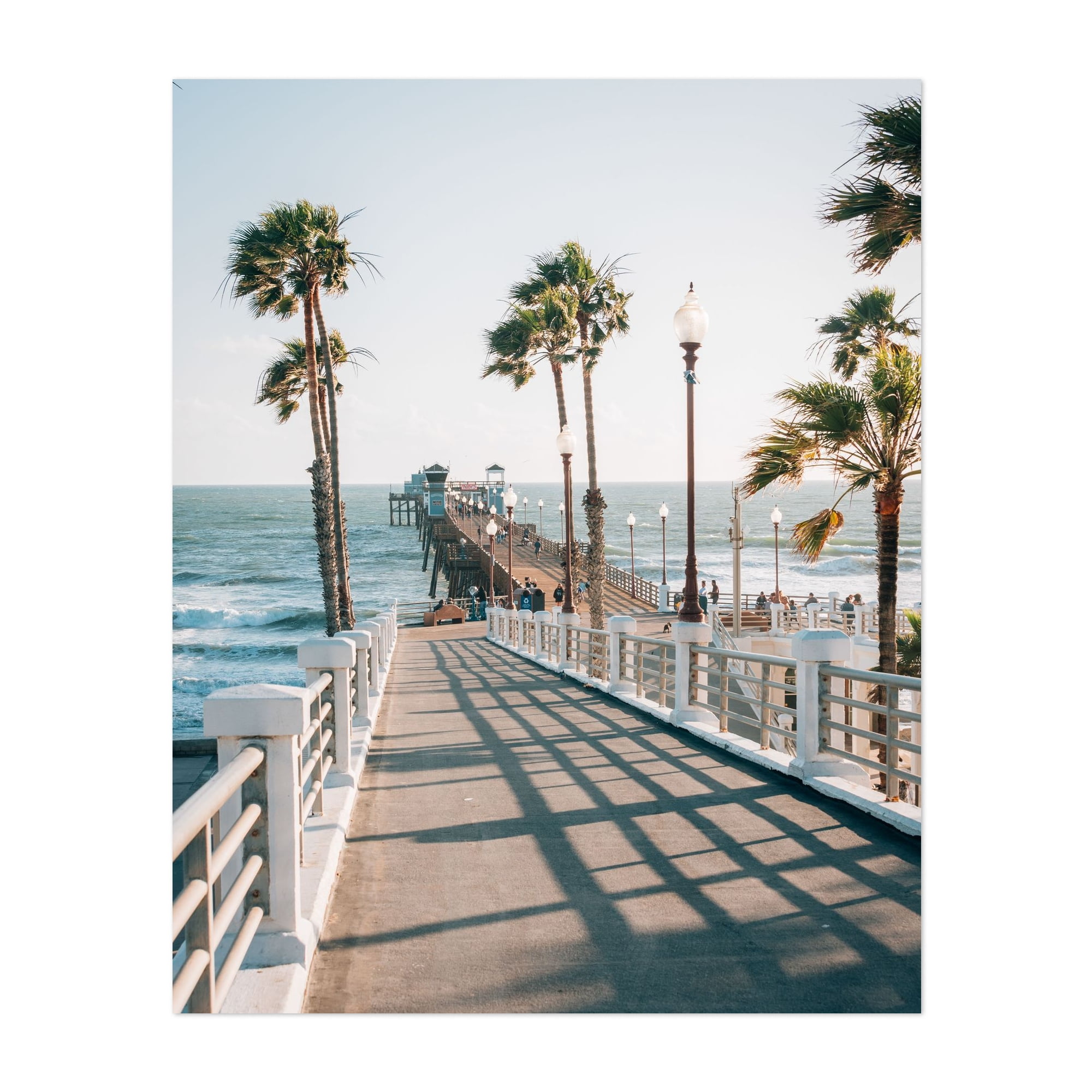 Oceanside Pier Ramp - Oceanside California Photography Boardwalk Palm ...