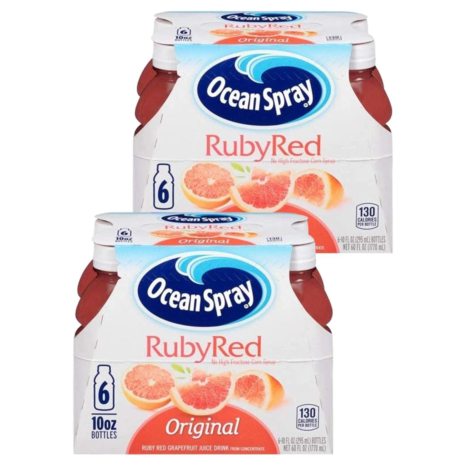 Oceanspray Fruit Juice, Ruby Red Grapefruit, 10 Fl Oz, 6 Count (2 Pack ...