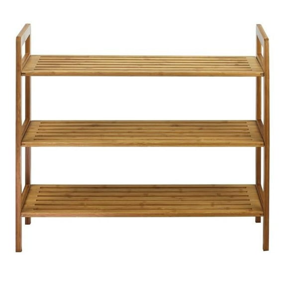 Oceanstar 3-Tier Bamboo Shoe Rack, Compact Organizer for 9-12 Pairs of ...