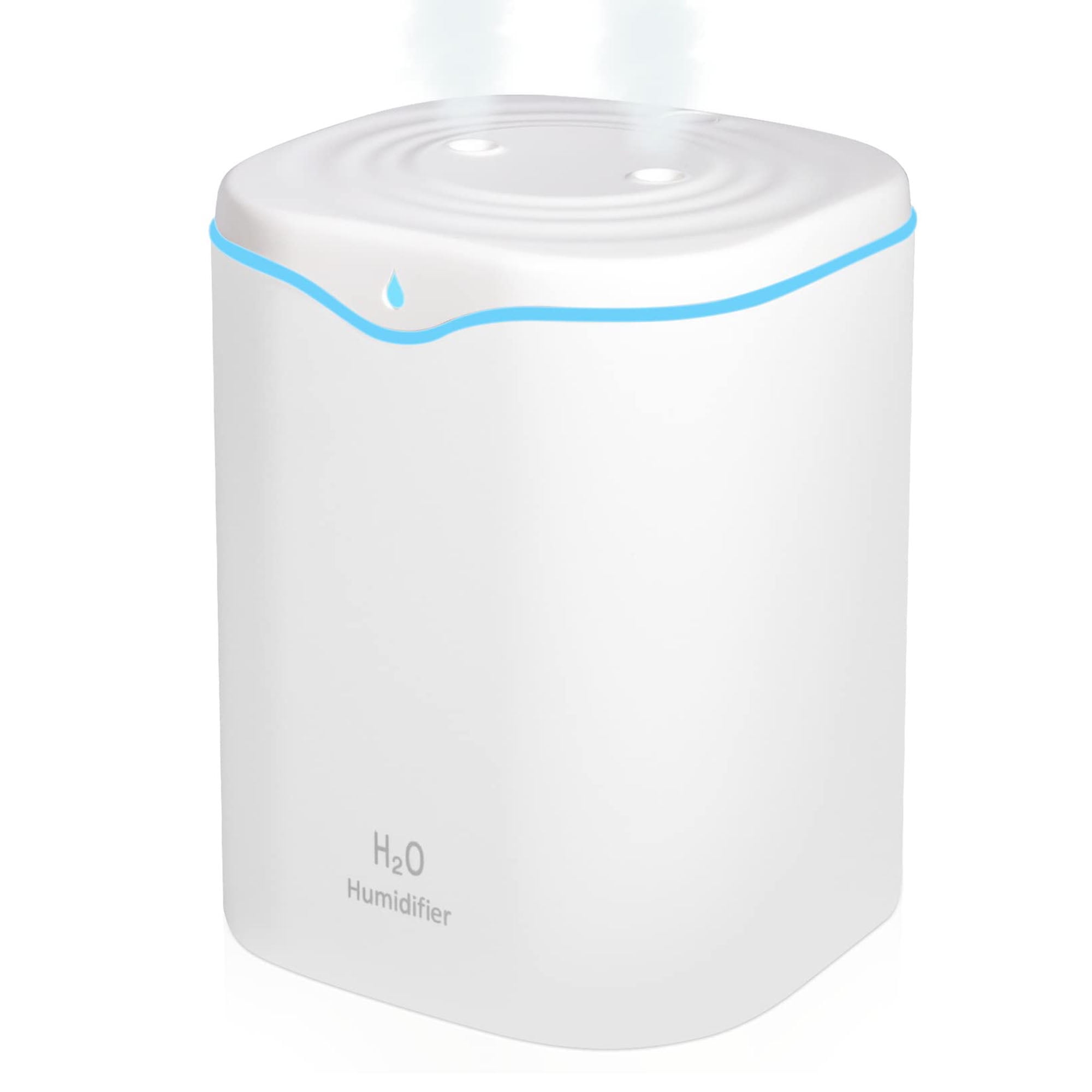 Aoteuk 2L Humidifier, Cool Mist for Bedroom, Quiet Atomization, White ...