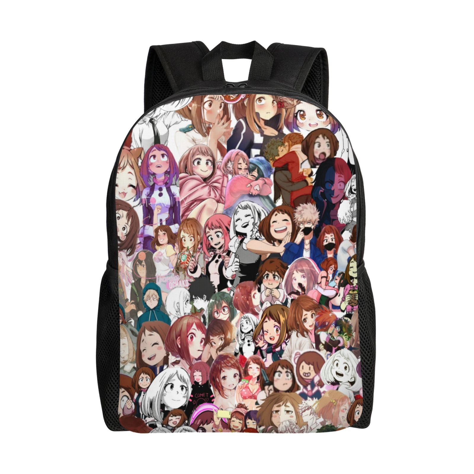 Ochako Uraraka Anime Backpack Cartoon Travel Bags 3D Printed Casual ...