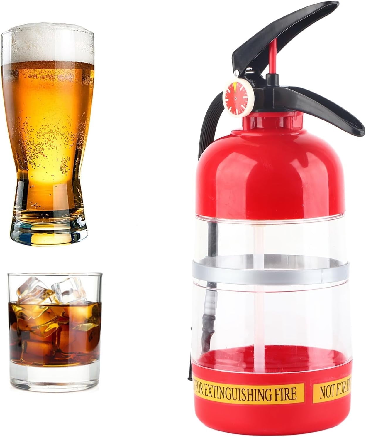 Ochapa 1.5L Liquor Dispenser, Fire Extinguisher Shape Liquor Dispenser ...