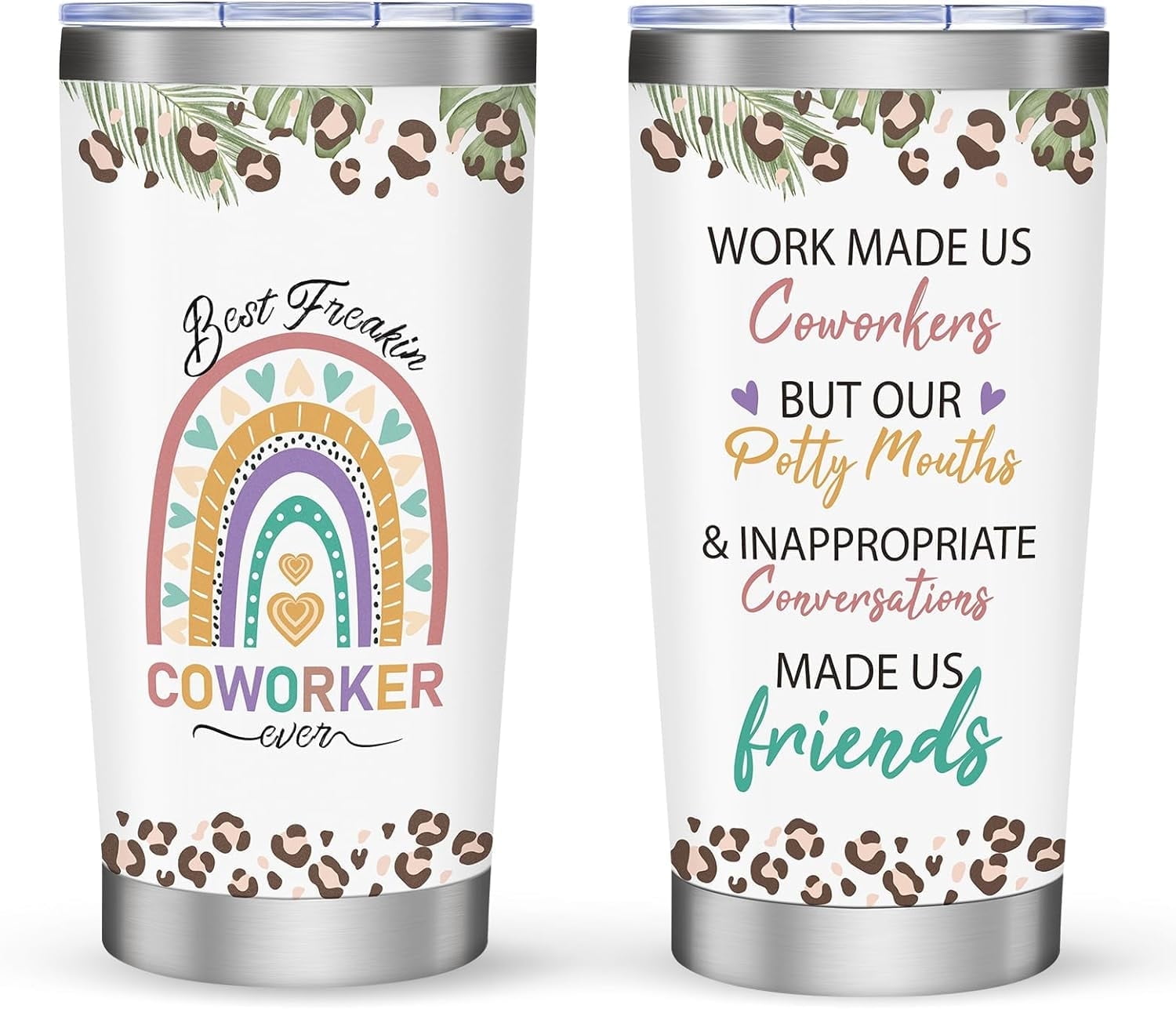 Ochapa 20oz Tumbler Coworkers Gift Stainless Steel, Funny Holiday ...