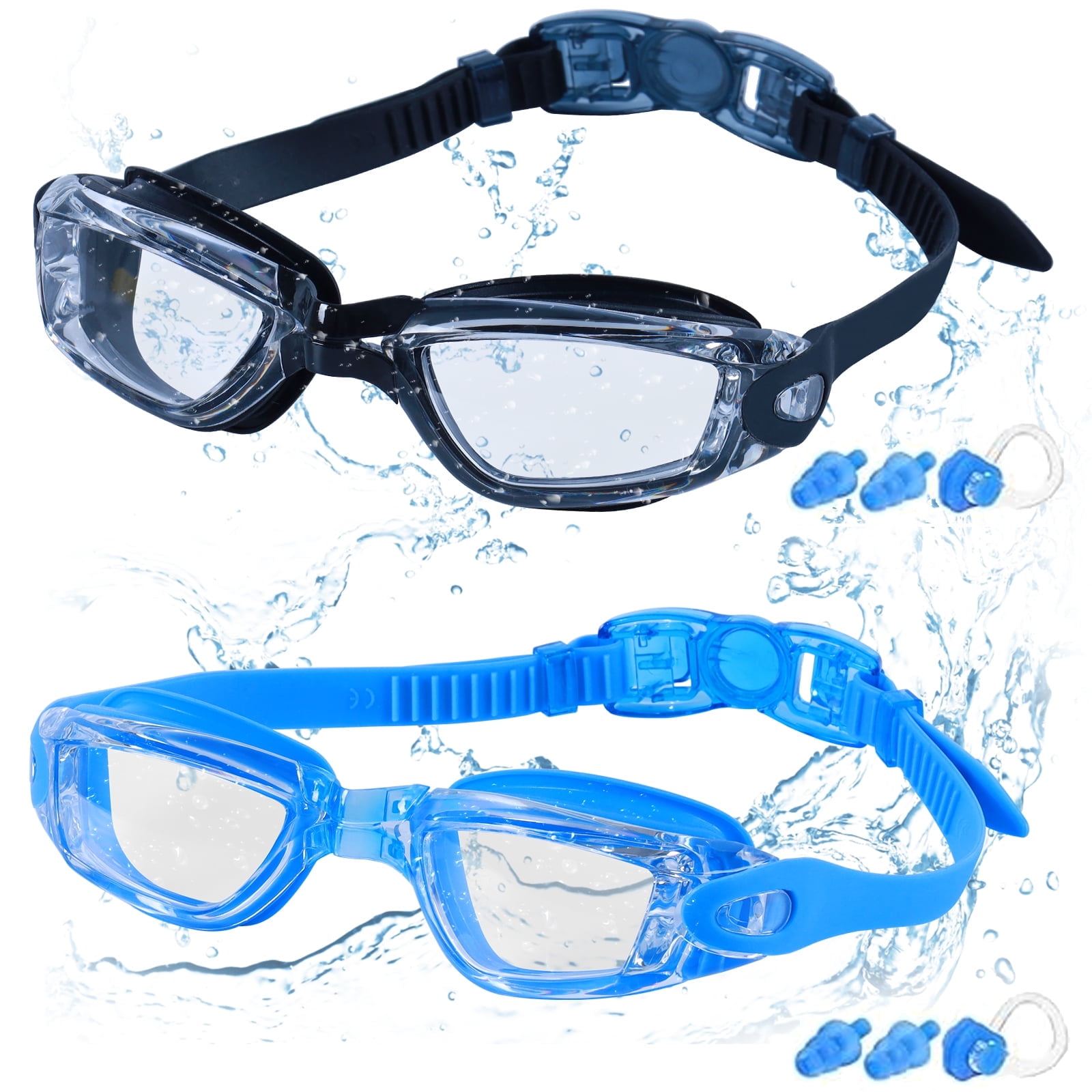 Ochapa Swim Goggles - Swimming Goggles, Pack of 2 Professional Anti Fog ...