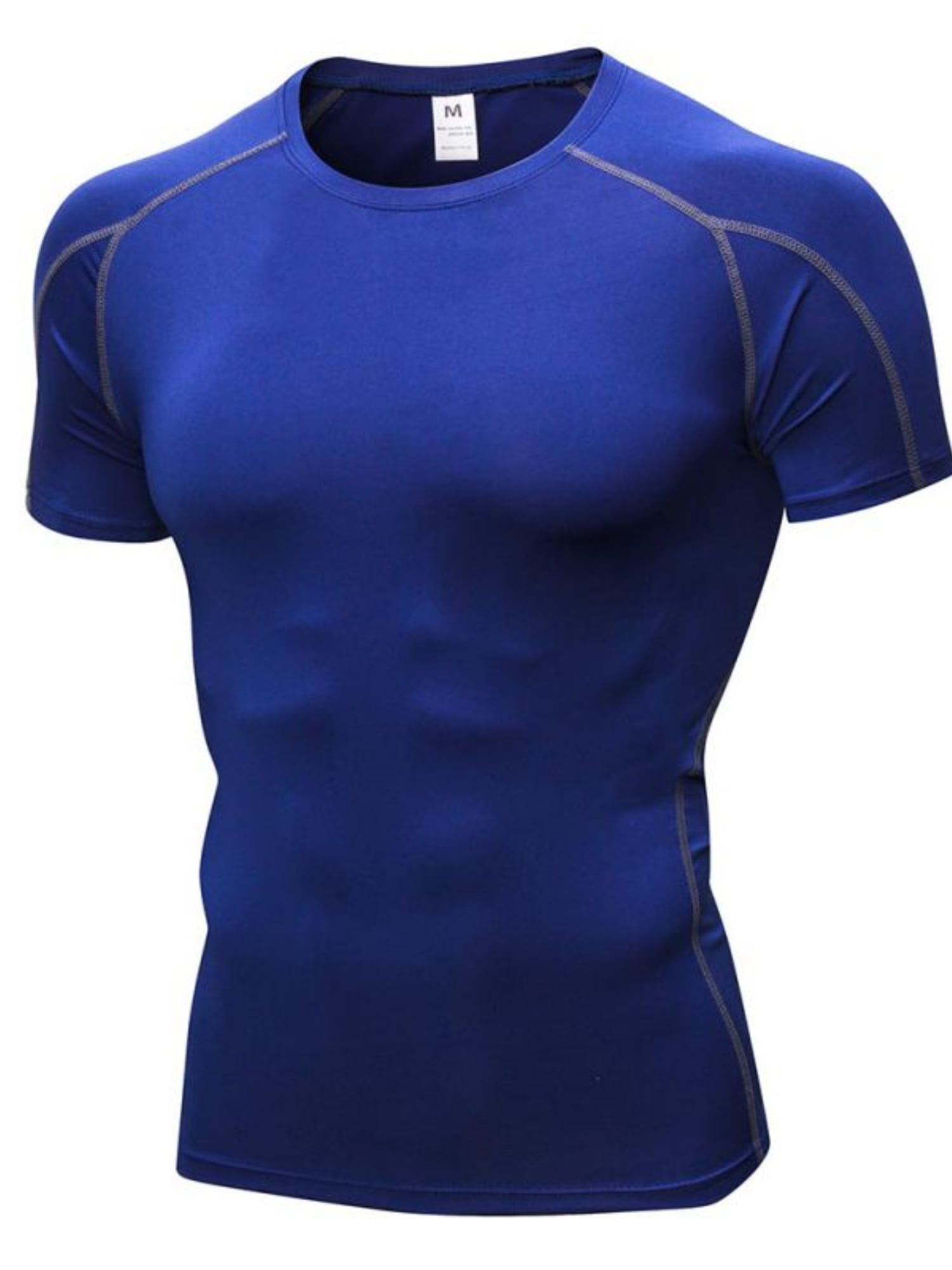 Ochine Men Compression Shirt Short Sleeve Cool Dry Soft Stretch Work ...