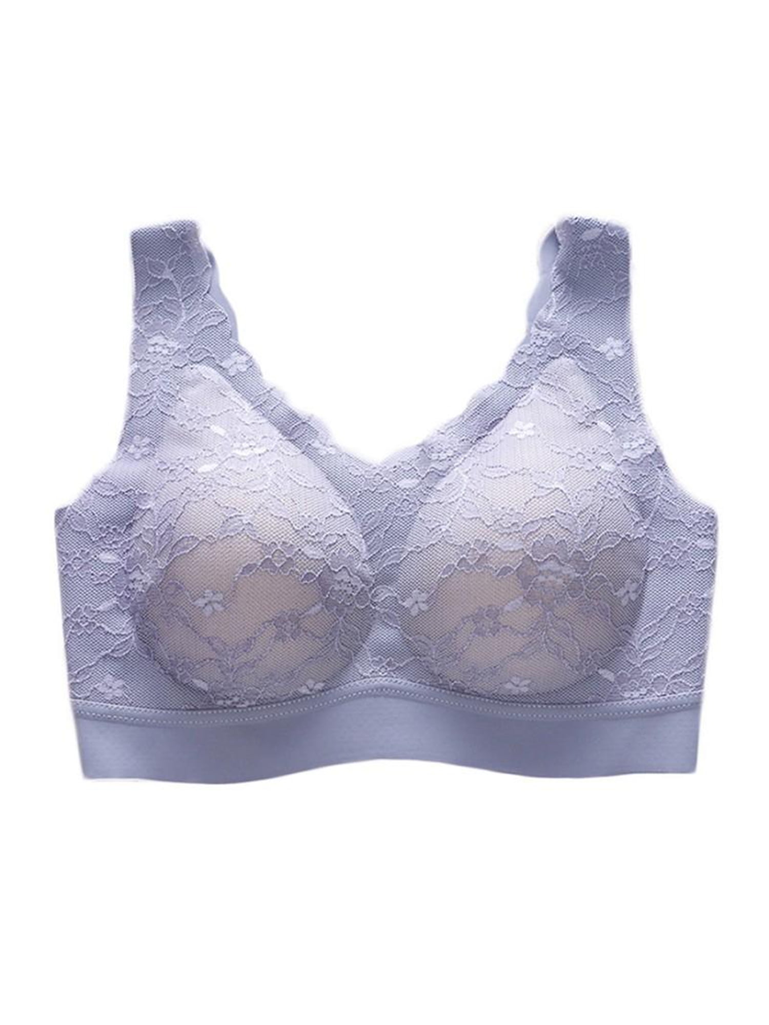 Ochine Women's Active Bras Wireless Padded Lace U Shape Bra Removable ...