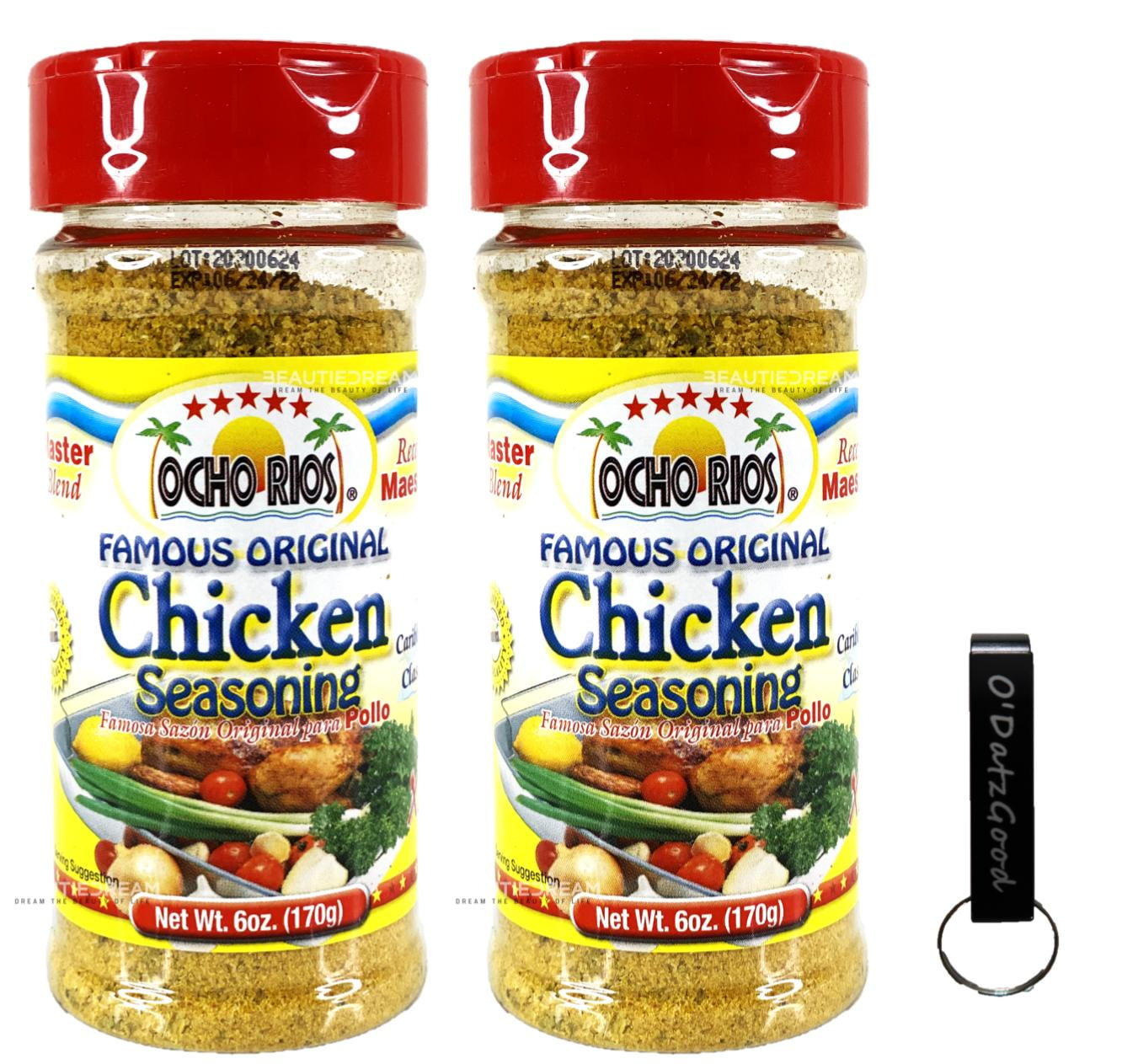 Ocho Rios Chicken Seasoning 6 oz (170g) Pack of 2 Packaged w/ ODatzGood ...