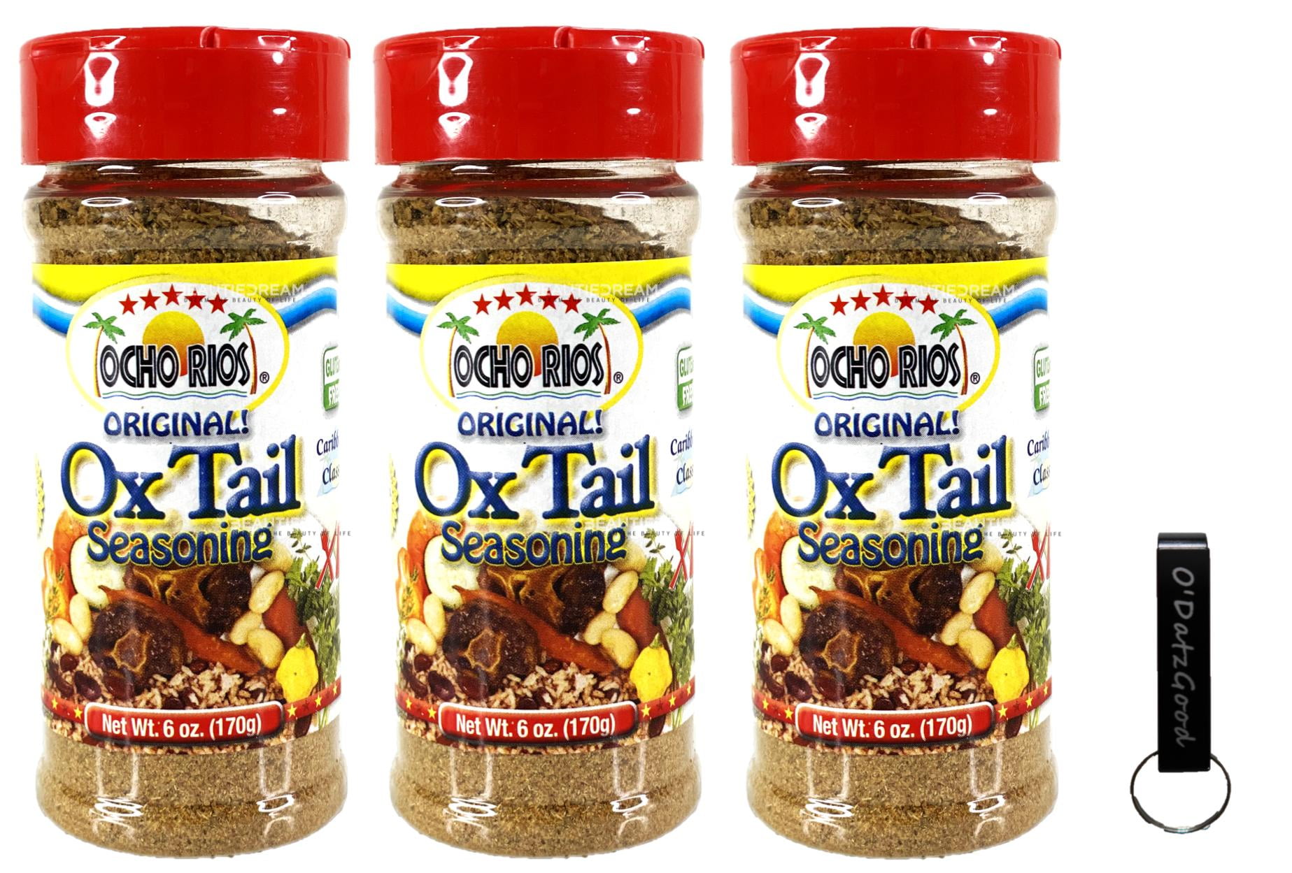 Ocho Rios Oxtail Seasoning 6 oz (170g) Pack of 3 Packaged w/ ODatzGood ...