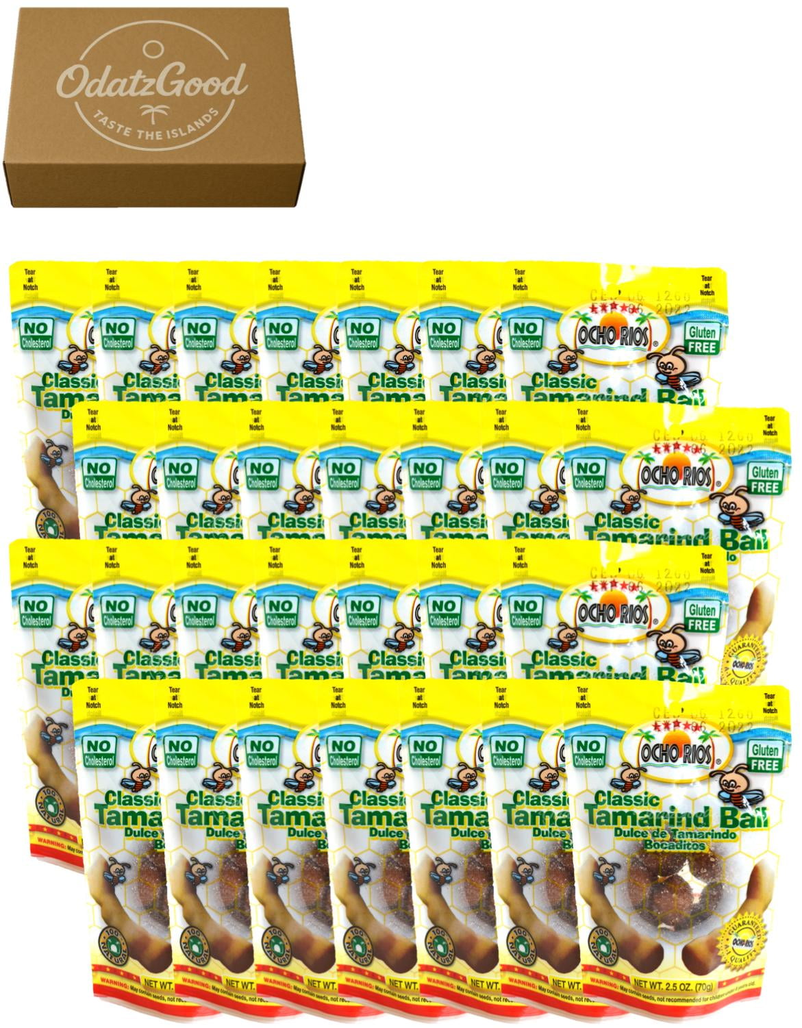 Ocho Rios Tamarind Ball 2.5oz (70g) 24-Pack – Curated & Packaged by ...