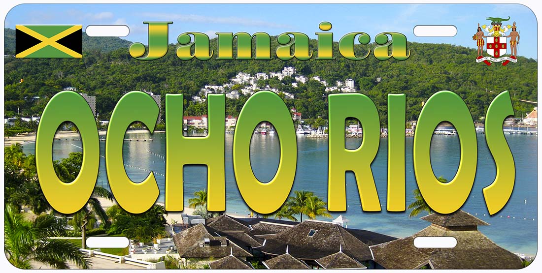 Ochos Rios Jamaica Novelty Car License Plate, Aluminum, 6 x 12 Inches ...