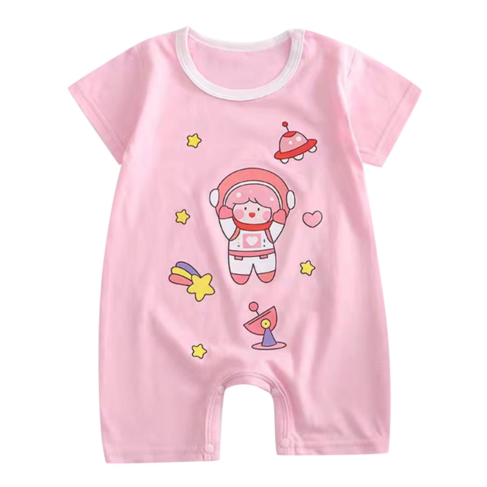 Ociviesr Boys Girls Cartoon Romper Short Sleeve Cute Animals Jumpsuit ...