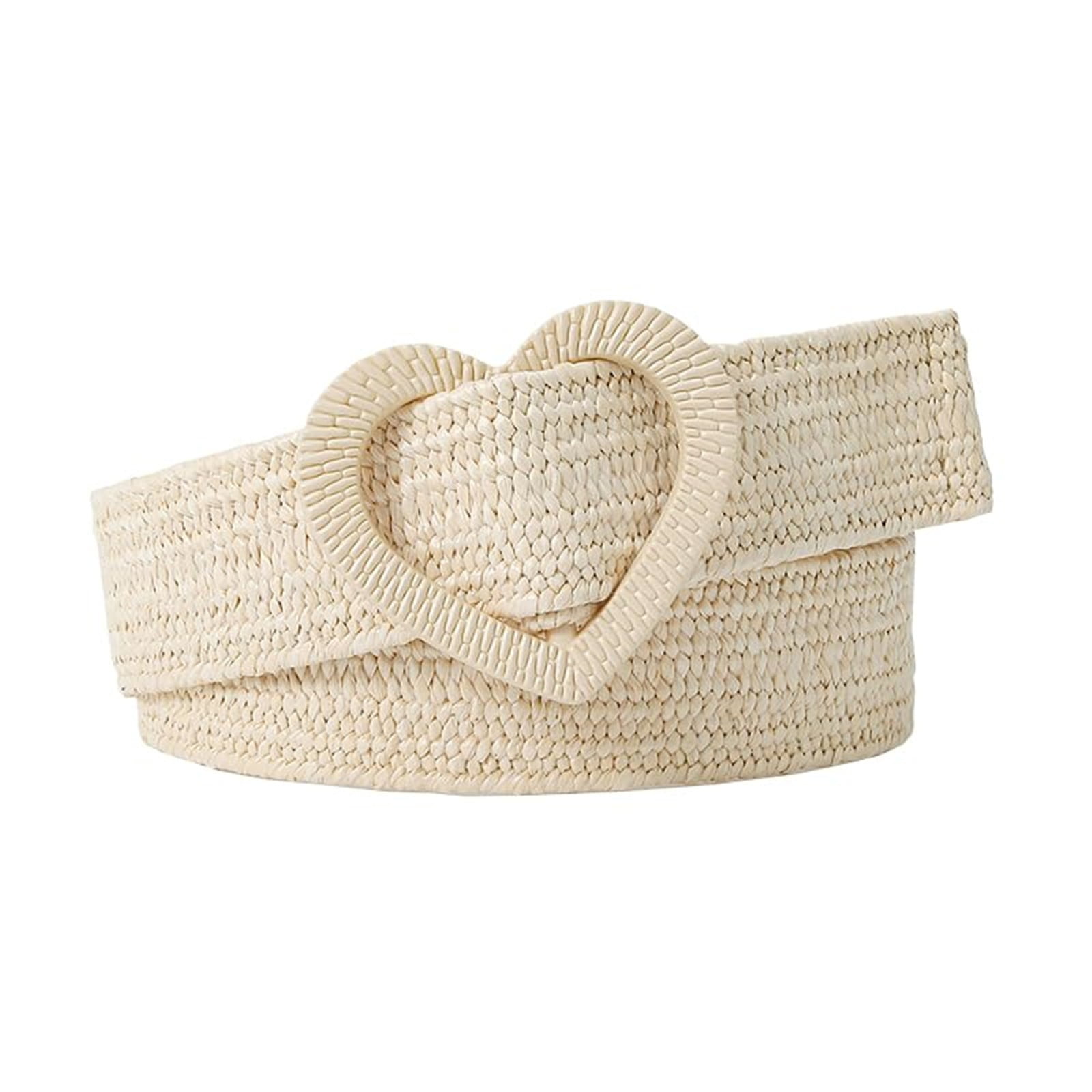 Ociviesr Women Belt Straw Woven Elastic Stretch Wide Waist Belts For ...