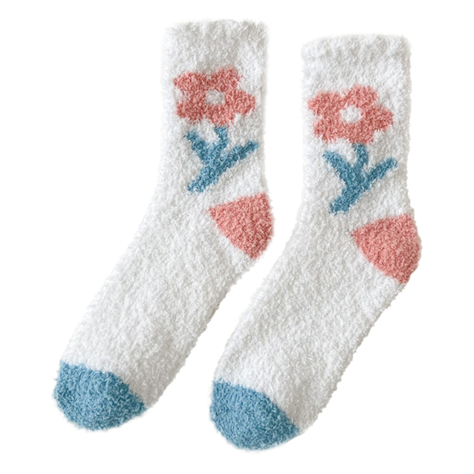 Ociviesr Womens Coral Velvet Sleeping Socks Day Family Month Children ...