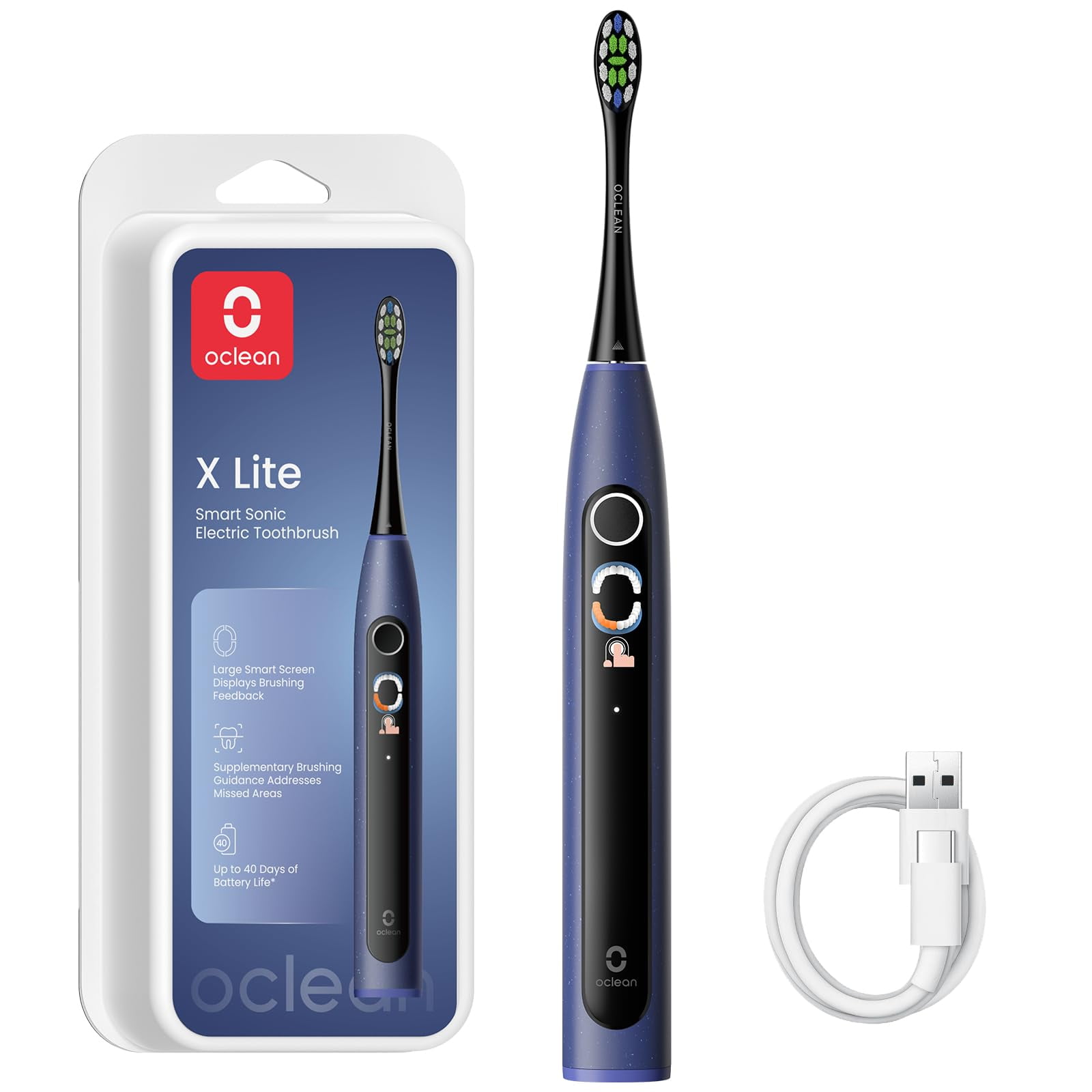 Oclean X Lite Electric RRF12 Toothbrush for Adults, Travel Toothbrush ...