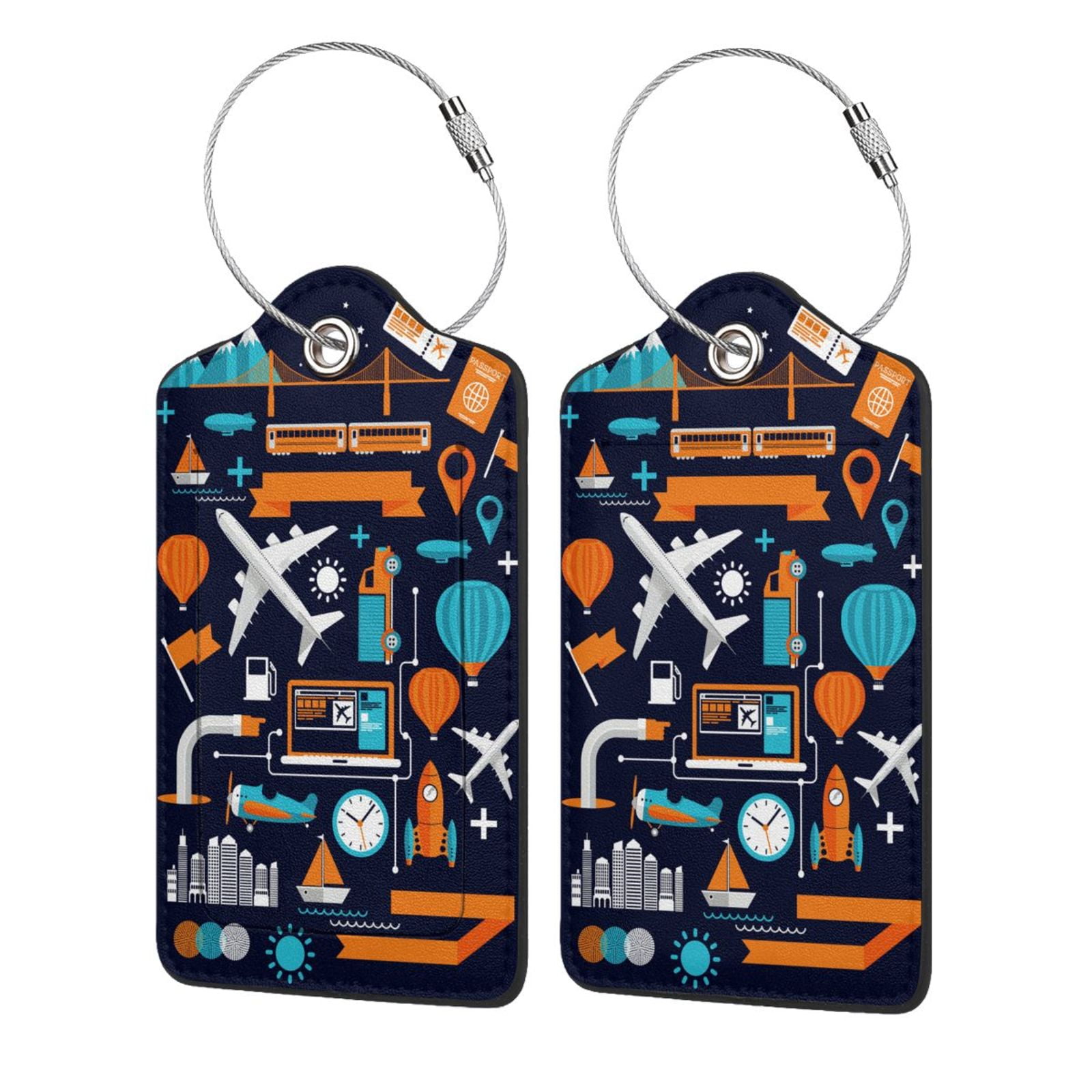 Ocsxa 1 Luggage Tag For Suitcases Leather Privacy Cover Id Label With ...