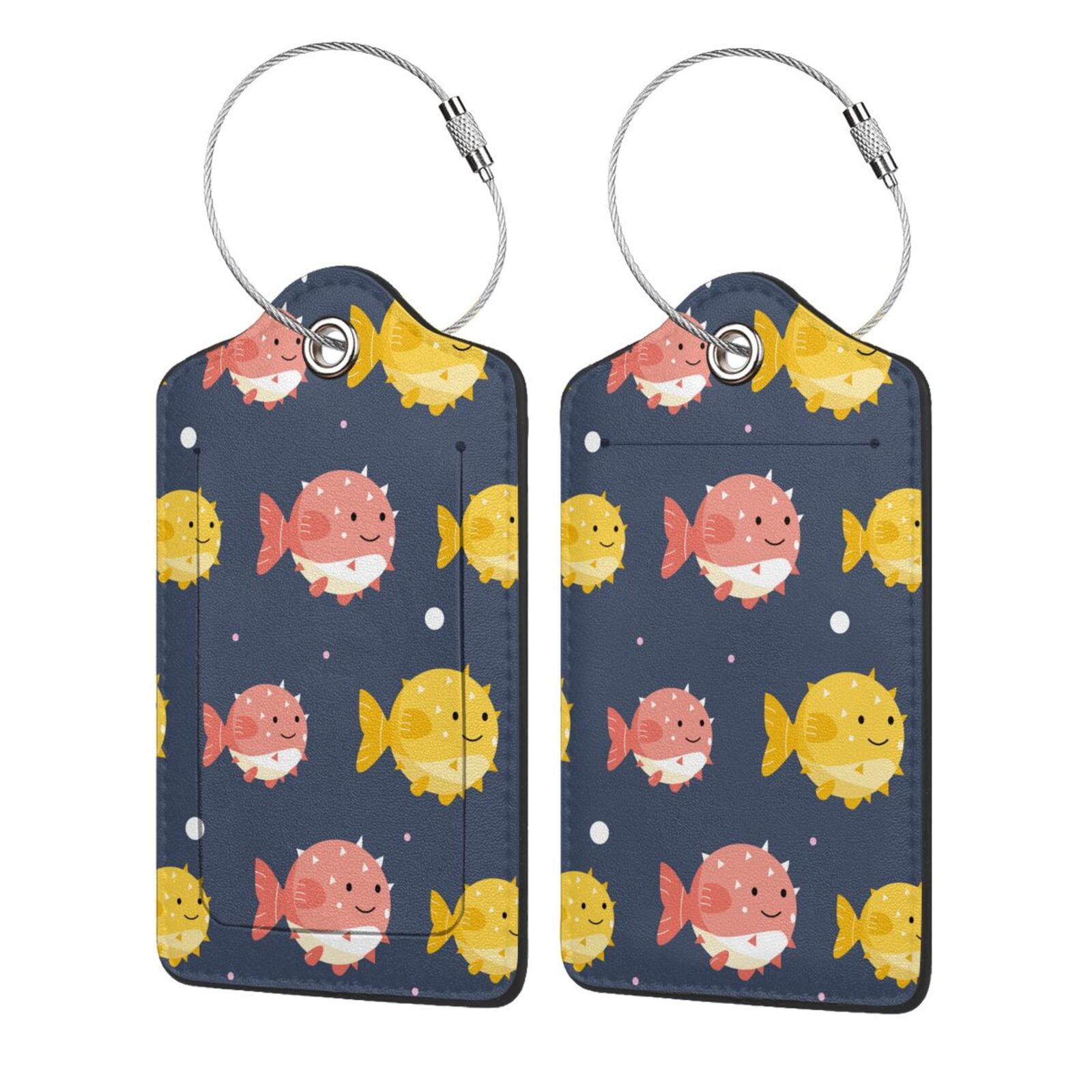 Ocsxa 1 Luggage Tag For Suitcases Leather Privacy Cover Id Label With ...