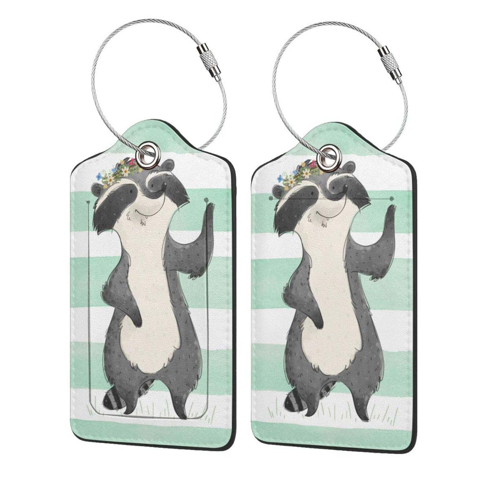 Ocsxa 1 Luggage Tag For Suitcases Leather Privacy Cover Id Label With ...