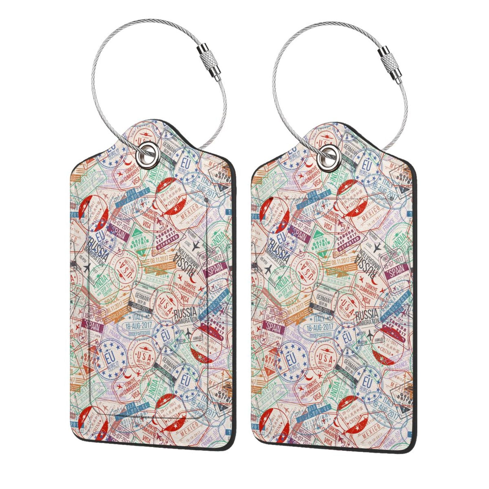 Ocsxa 1 Luggage Tag For Suitcases Leather Privacy Cover Id Label With ...