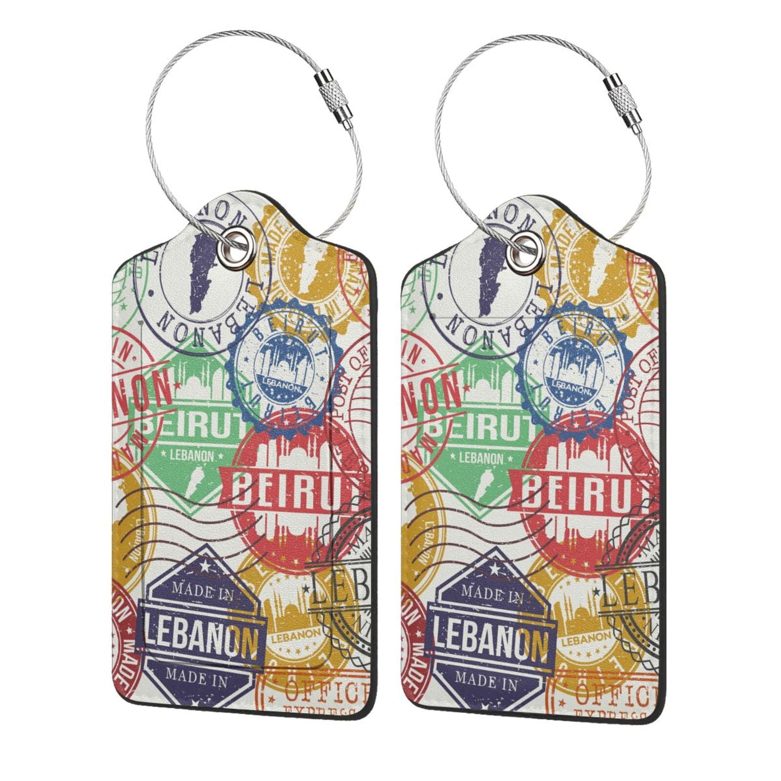 Ocsxa 1 Luggage Tag For Suitcases Leather Privacy Cover Id Label With ...